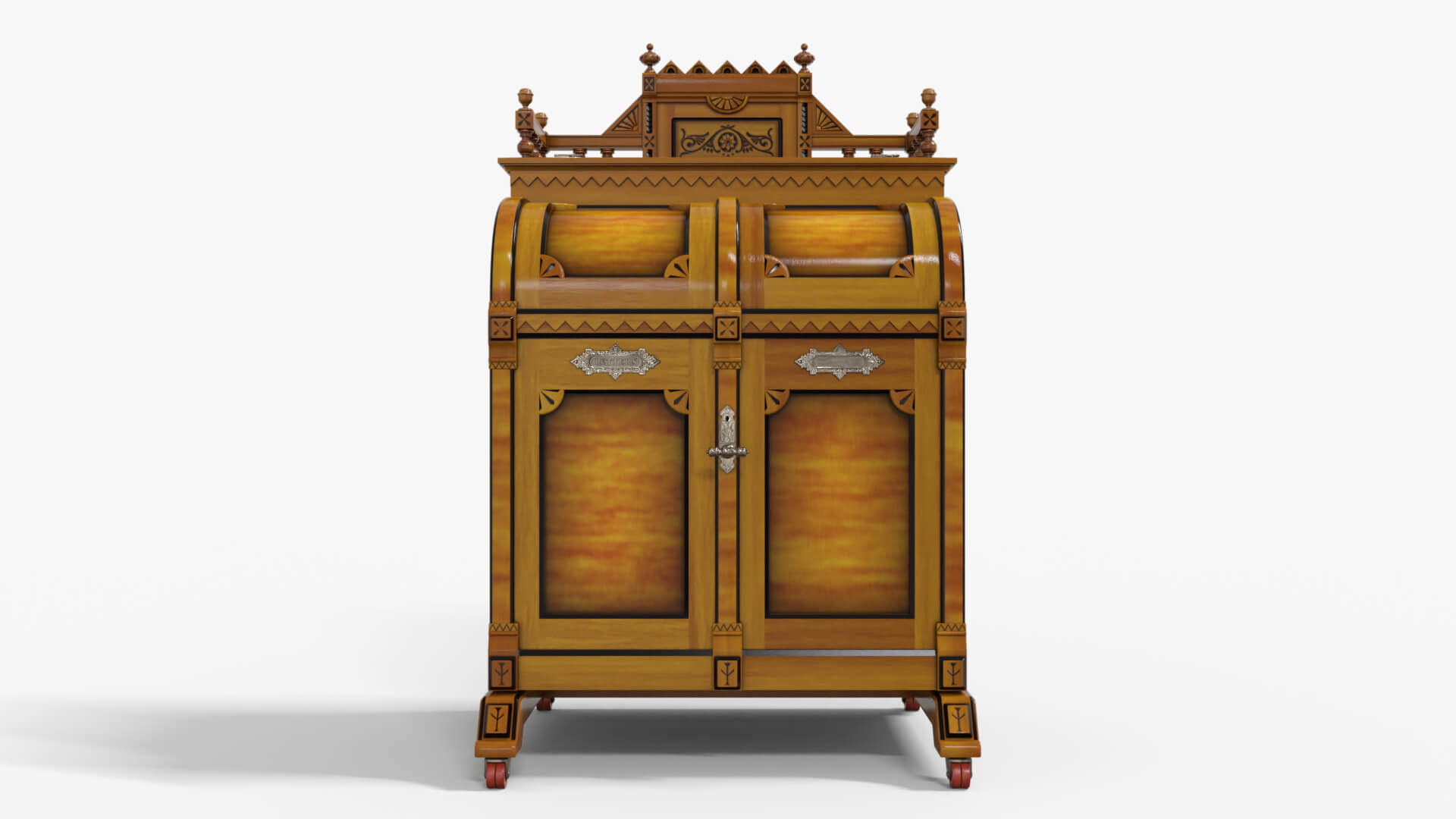 Victorian Desk Low Poly 3D Model by Lord_akaal