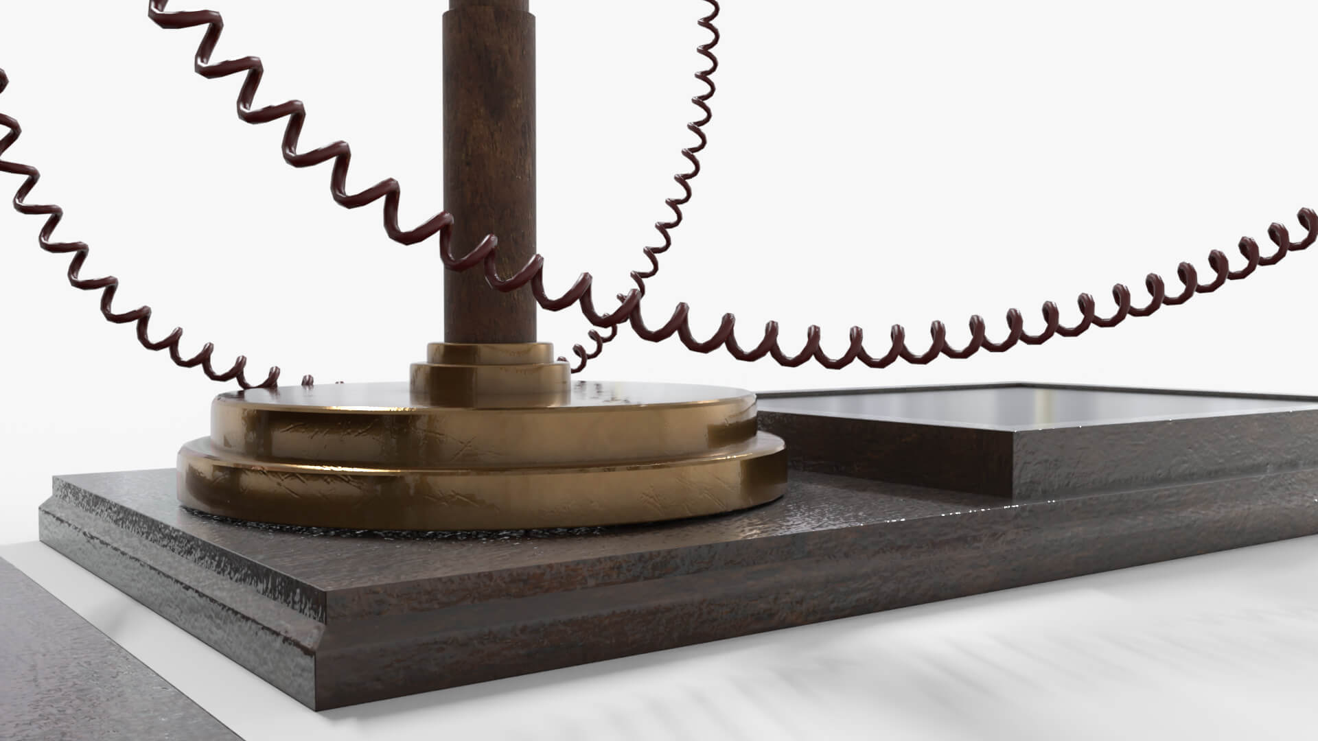 Victorian X Ray Machine 1895 Low Poly 3D Model by Lord_akaal