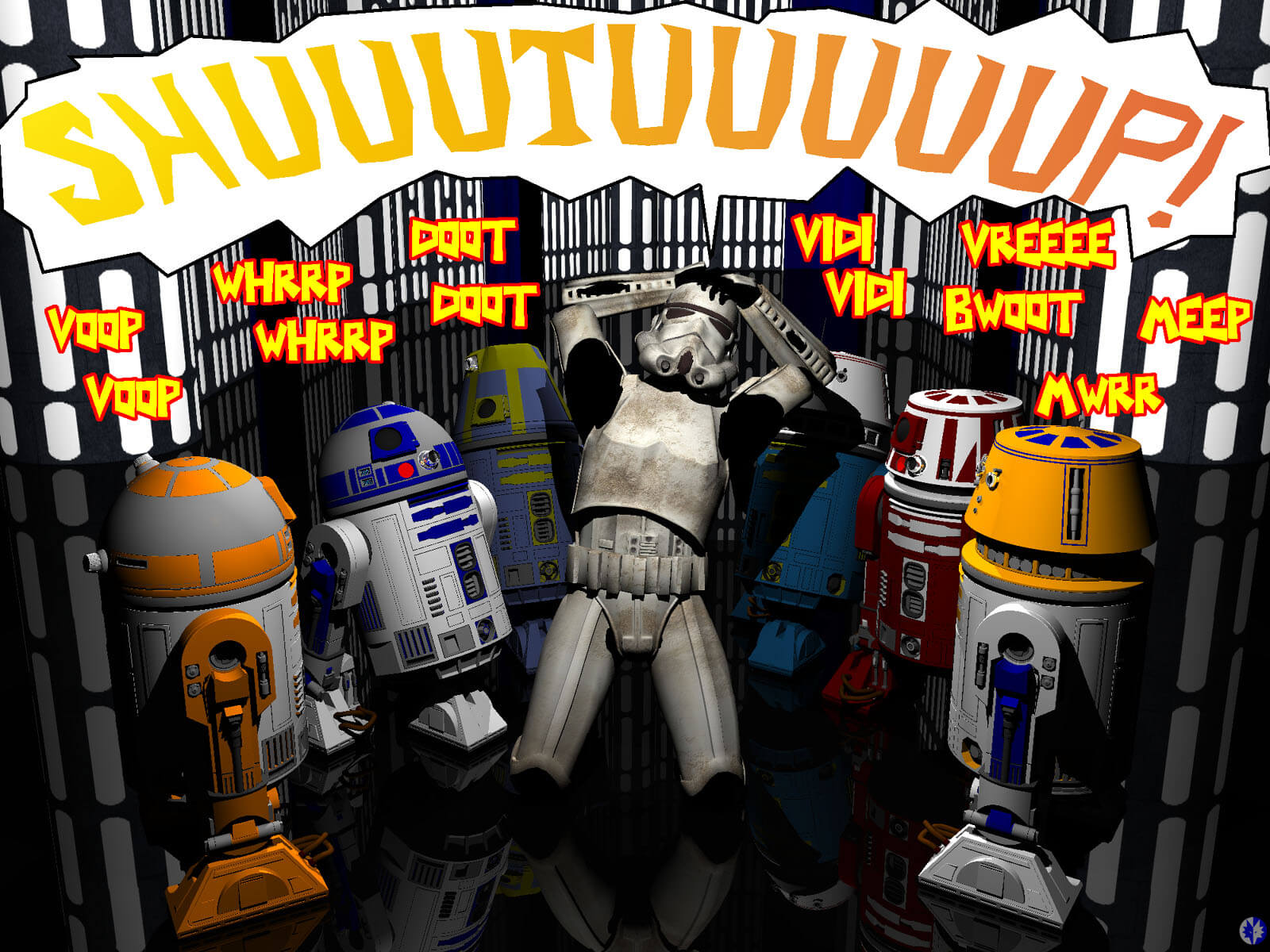 DREAD ON THE DEATH STAR 3D Render, Digital Art by lordcoyote