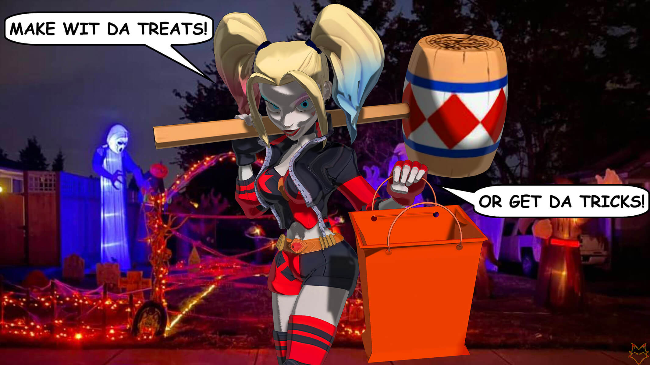 HARLEYWEEN 3D Render, Digital Art by lordcoyote