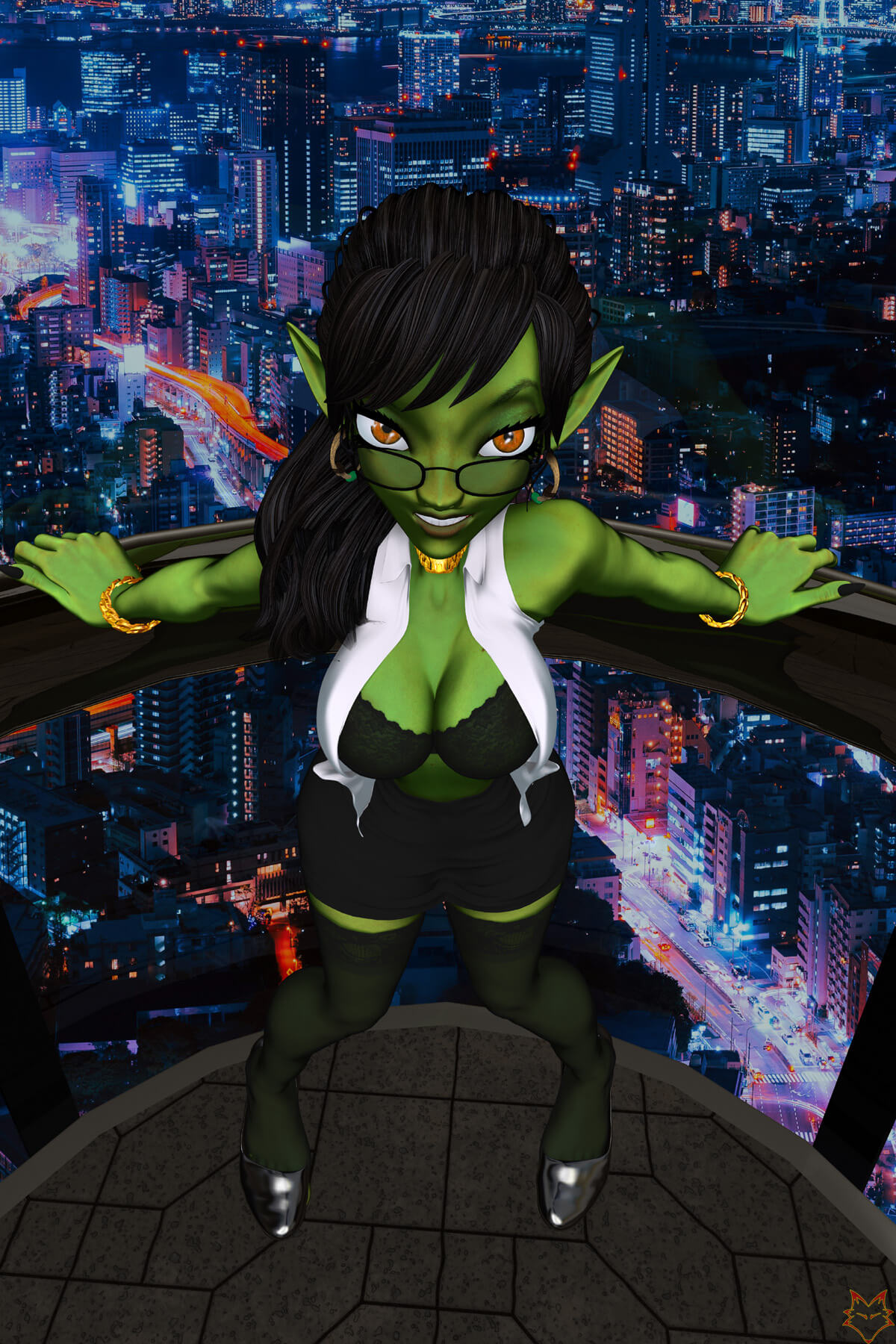 Office Goblin 2 3D Render, Digital Art by lordcoyote