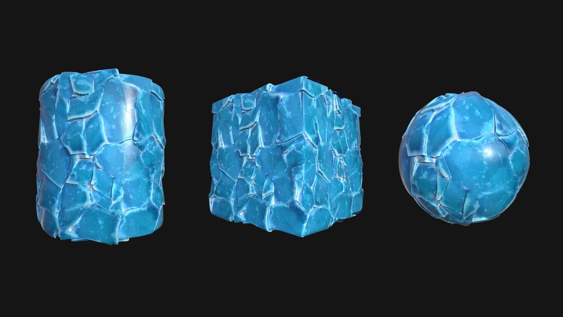 Stylized Ice1 PBR Texture by LordEnot