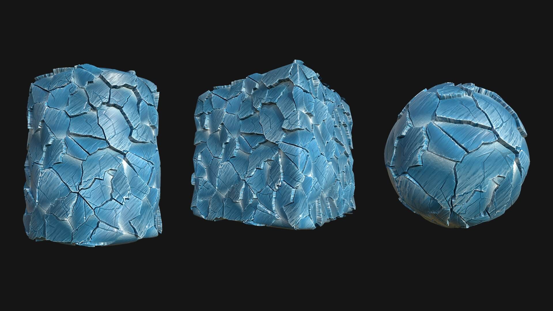 Stylized Ice6 PBR Texture by LordEnot