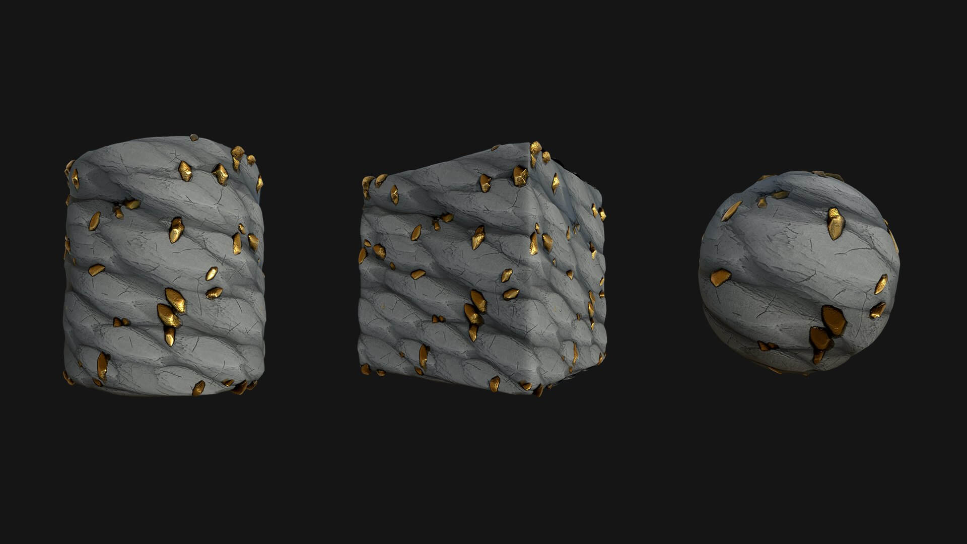 Stylized Ore1 PBR Texture by LordEnot