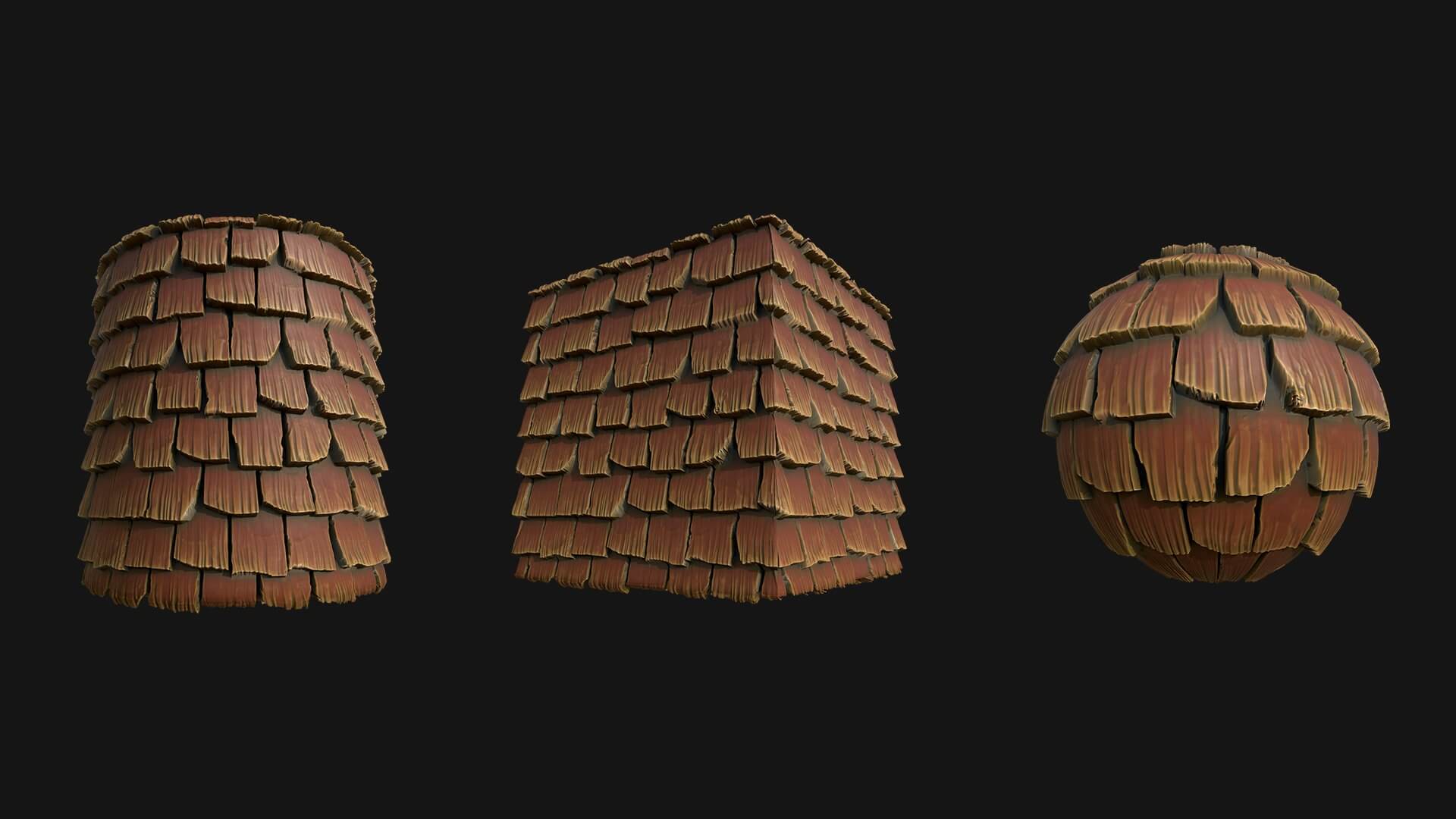 Stylized Roof1 PBR Texture by LordEnot