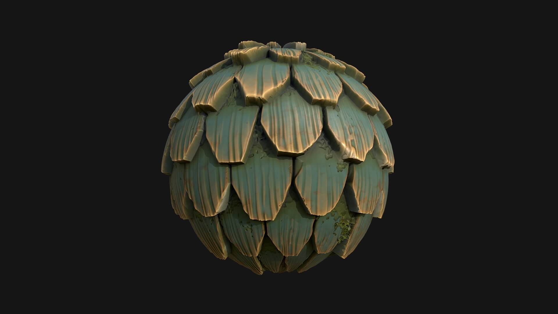 Stylized Roof2 PBR Texture by LordEnot
