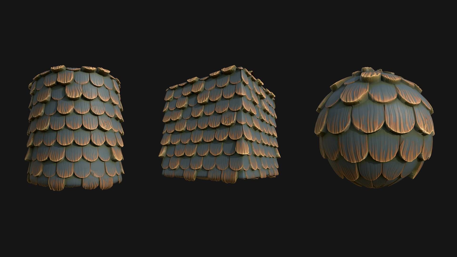 Stylized Roof4 PBR Texture by LordEnot