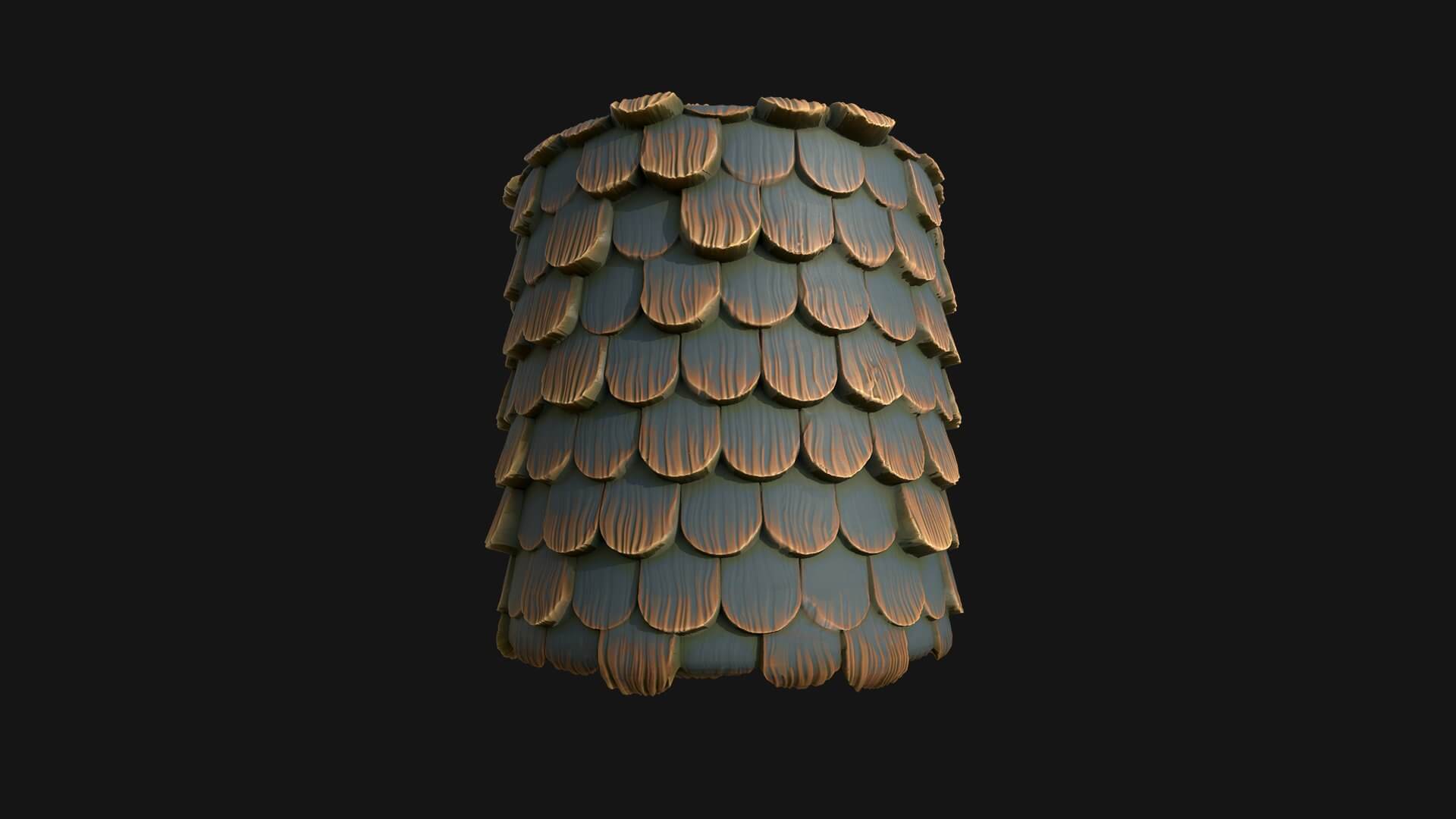 Stylized Roof4 PBR Texture by LordEnot