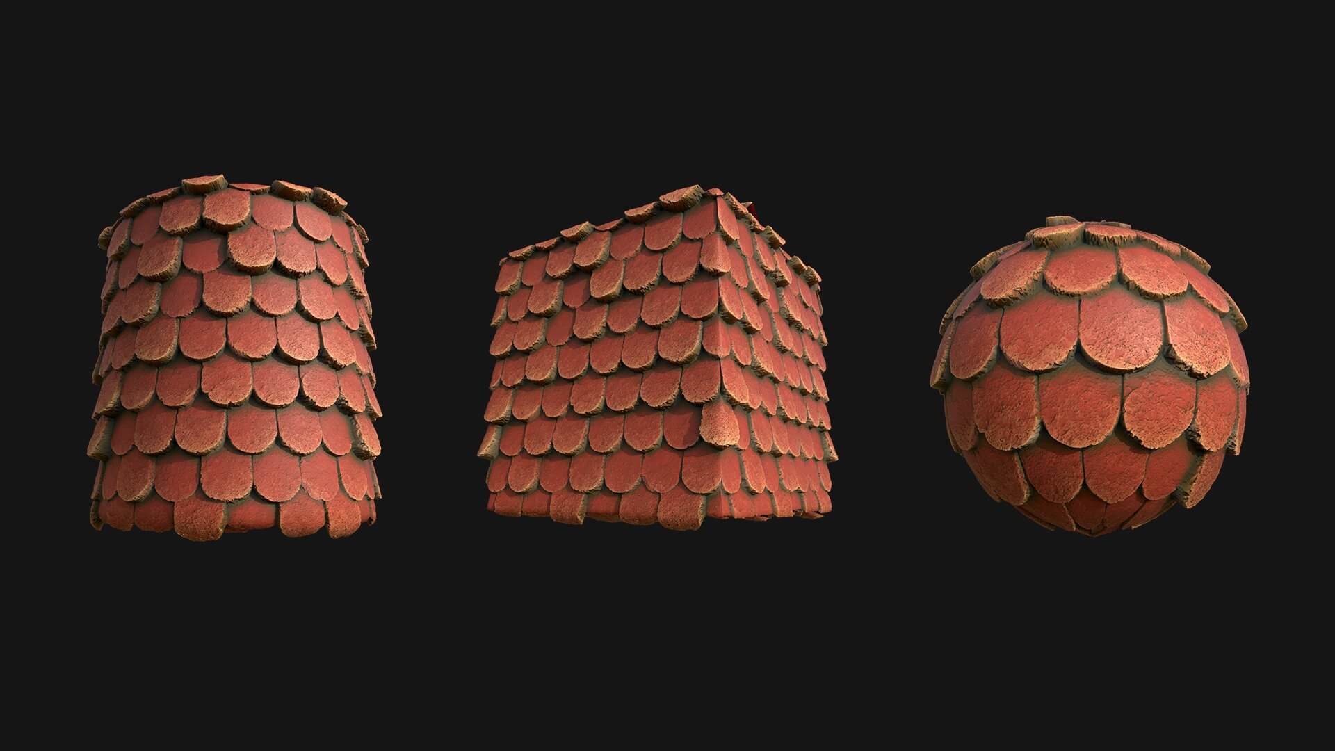 Stylized Roof9 PBR Texture by LordEnot