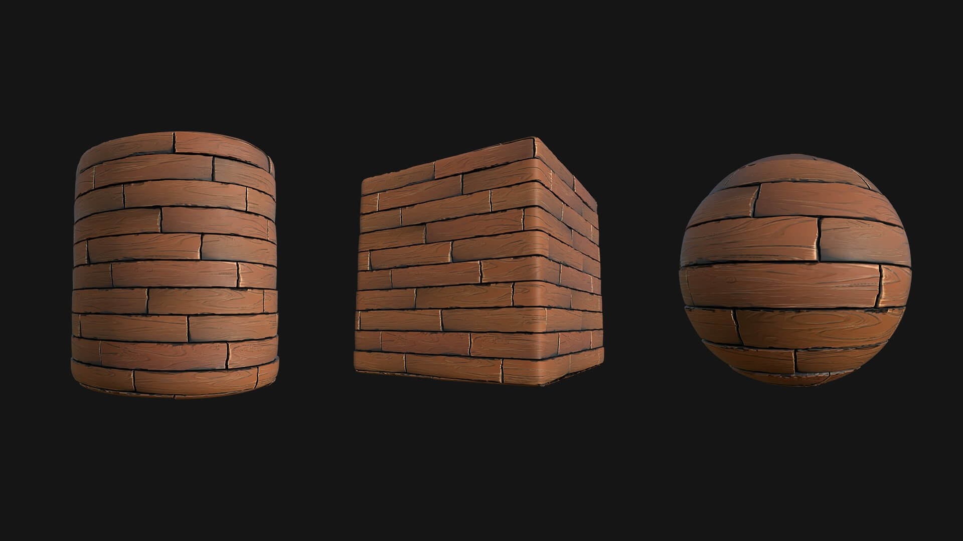 Stylized Wooden Plank 2 - 3D Texture by LordEnot