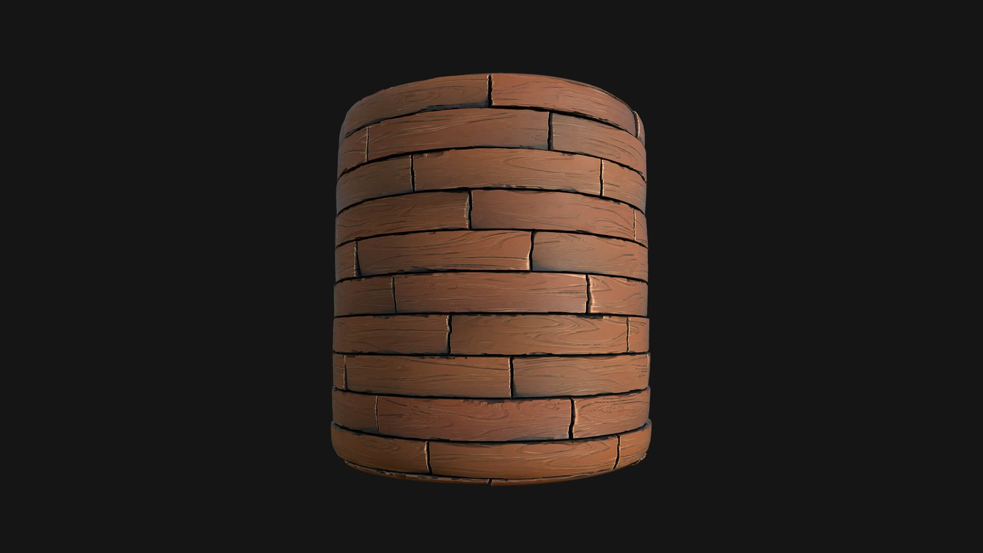 Stylized Wooden Plank 2 - 3D Texture by LordEnot