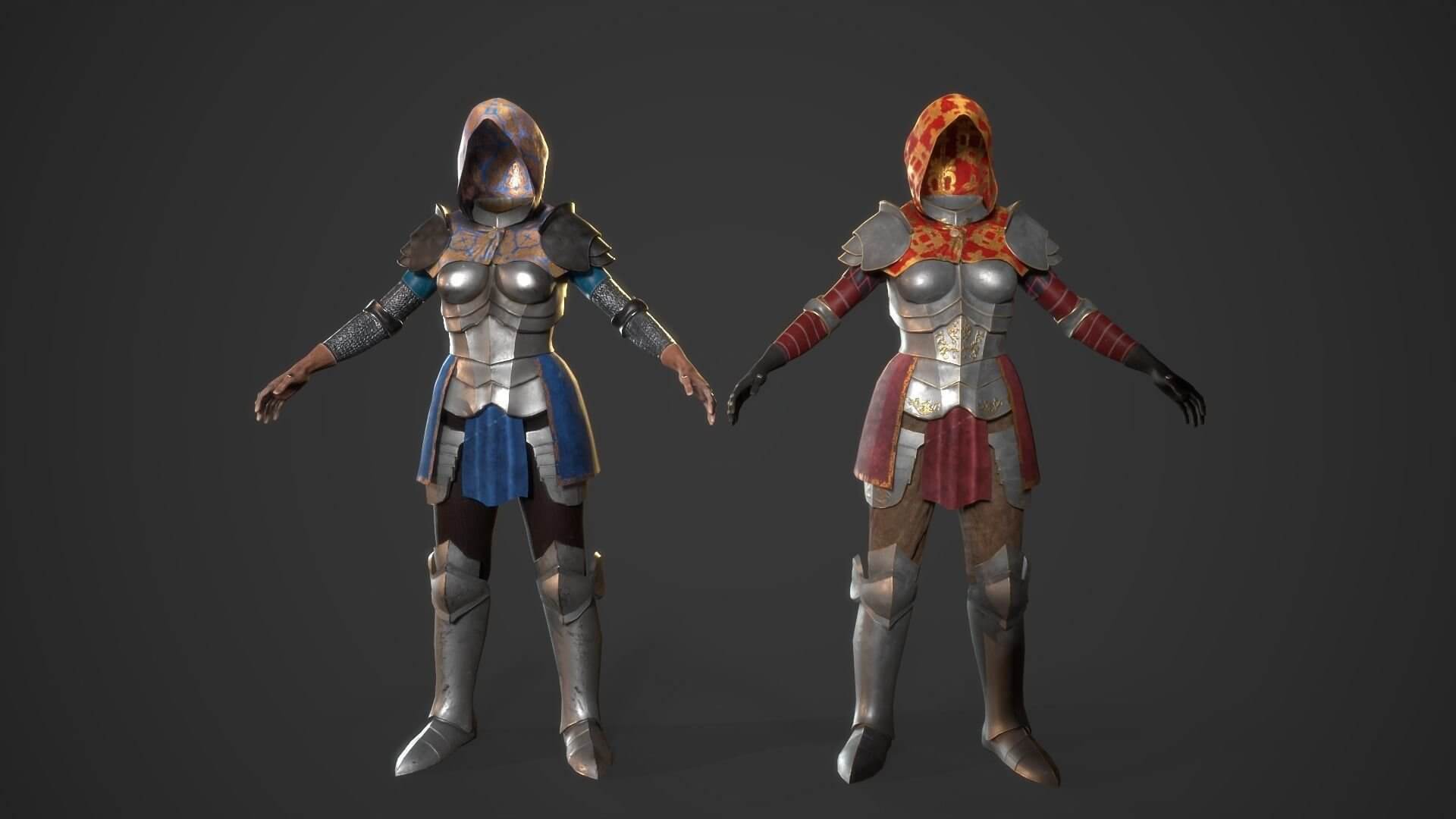 Female Armor - 3D Model by Lordische