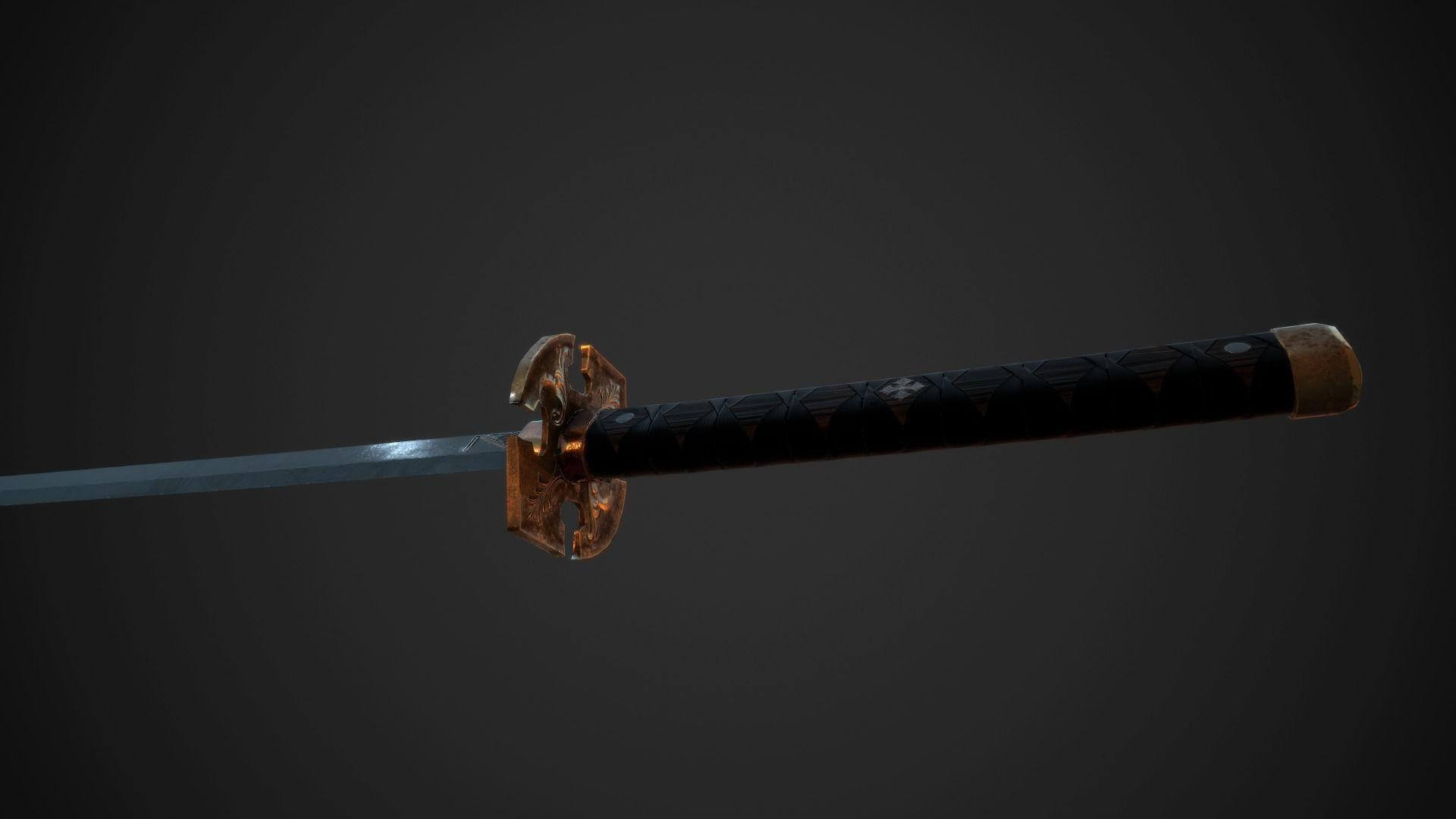 Katana Sword - 3D Model by Lordische