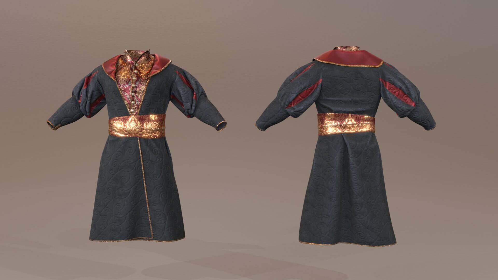Mage Clothes - 3D Model by Lordische
