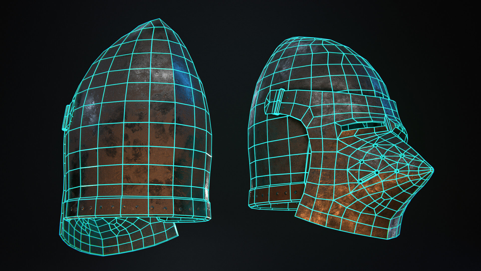 Pigface Helmet + 4 skins - 3D Model by Lordische