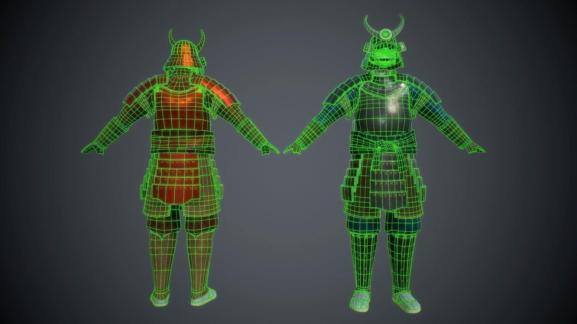 Samurai Armor - 3D Model by Lordische