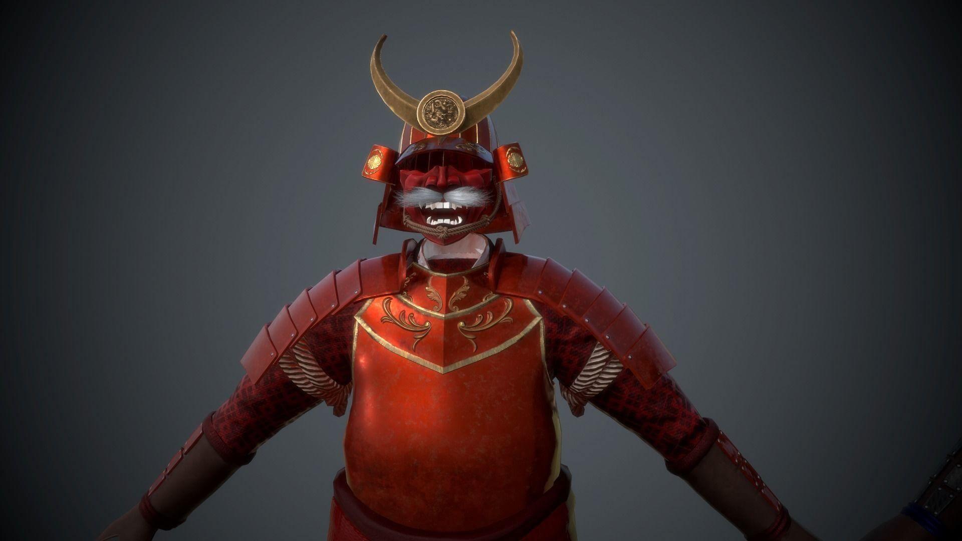 Samurai Armor - 3D Model by Lordische
