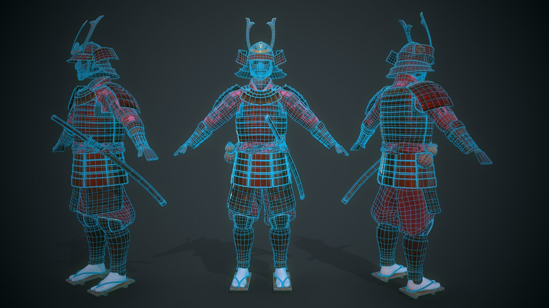 Samurai Armor - 3D Model by Lordische