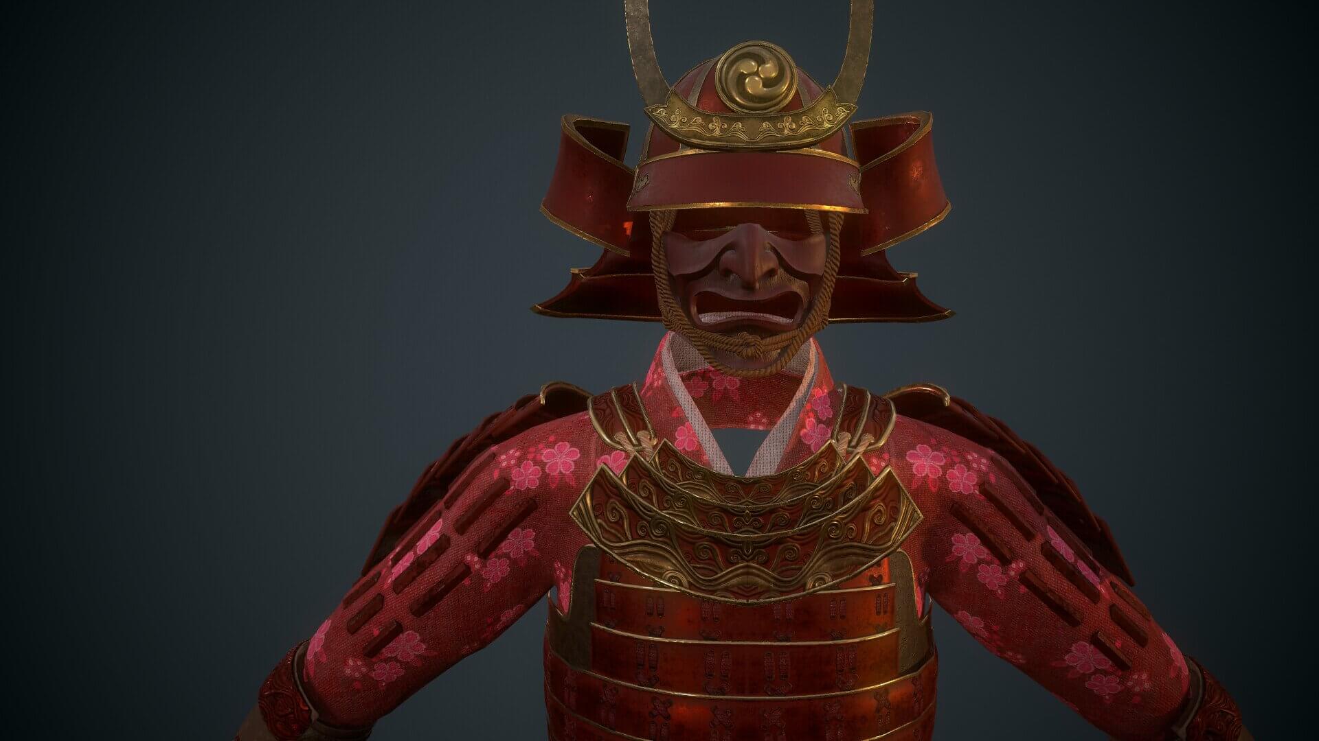 Samurai Armor - 3D Model by Lordische
