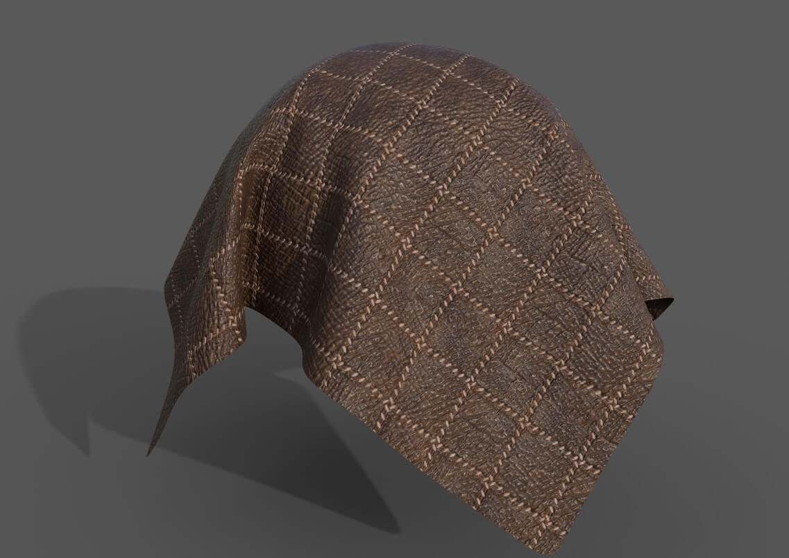 Stitched Leather - 3D Texture by Lordische