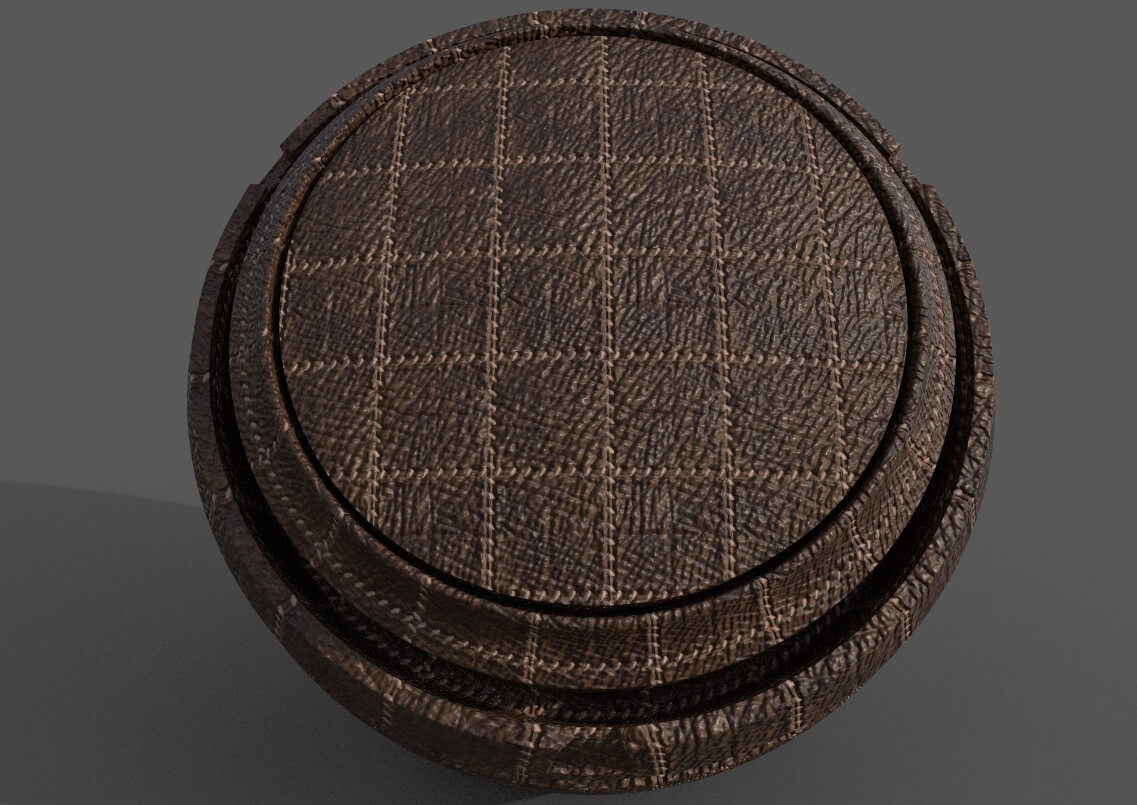 Stitched Leather - 3D Texture by Lordische