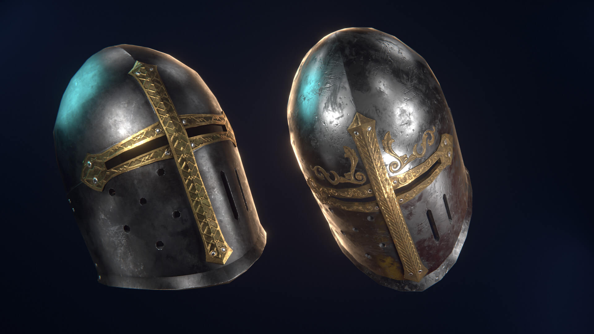 Tophelm with 4 skins - 3D Model by Lordische