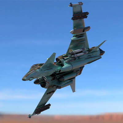 Boomerang Ground Attack Airplane - 3D Model by Lordsamo