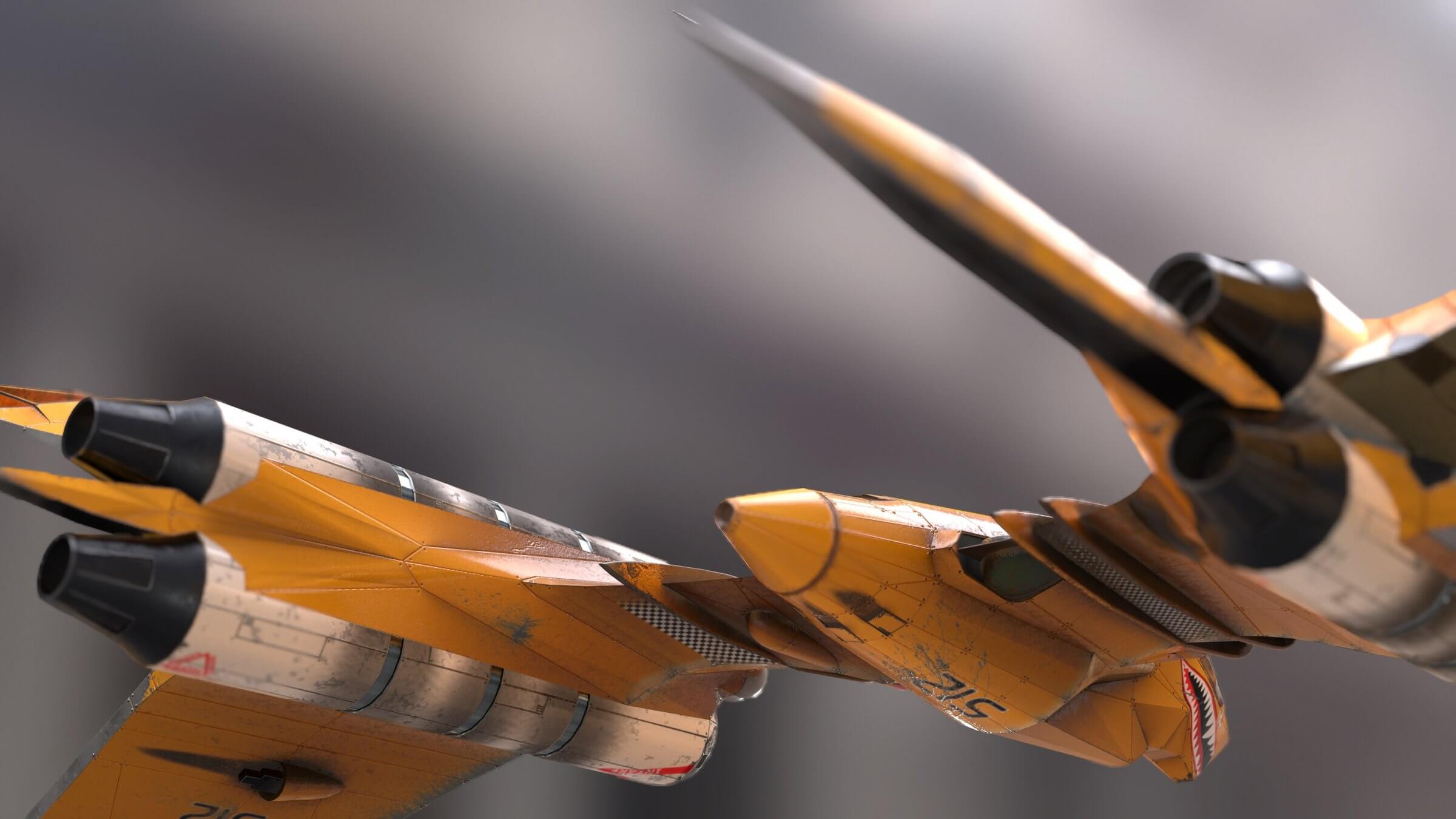 T-Fighter Space Superiority Fighter 3D Model by Lordsamo