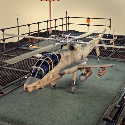 AH 56A Helicopter wt for Daz3D - Daz Content by Loriel