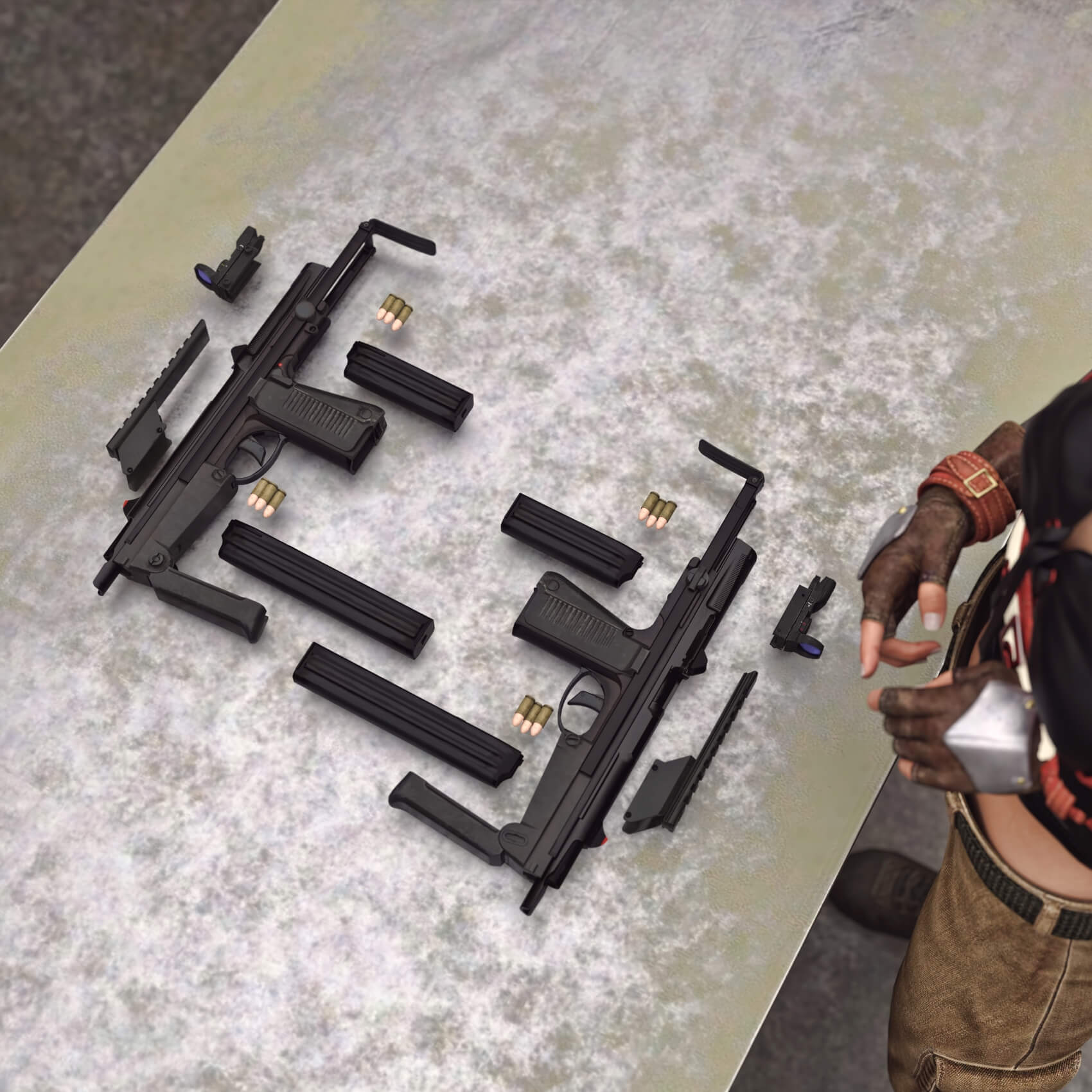 AMP 63 RAK SMG CW for G8F - Daz Content by Loriel