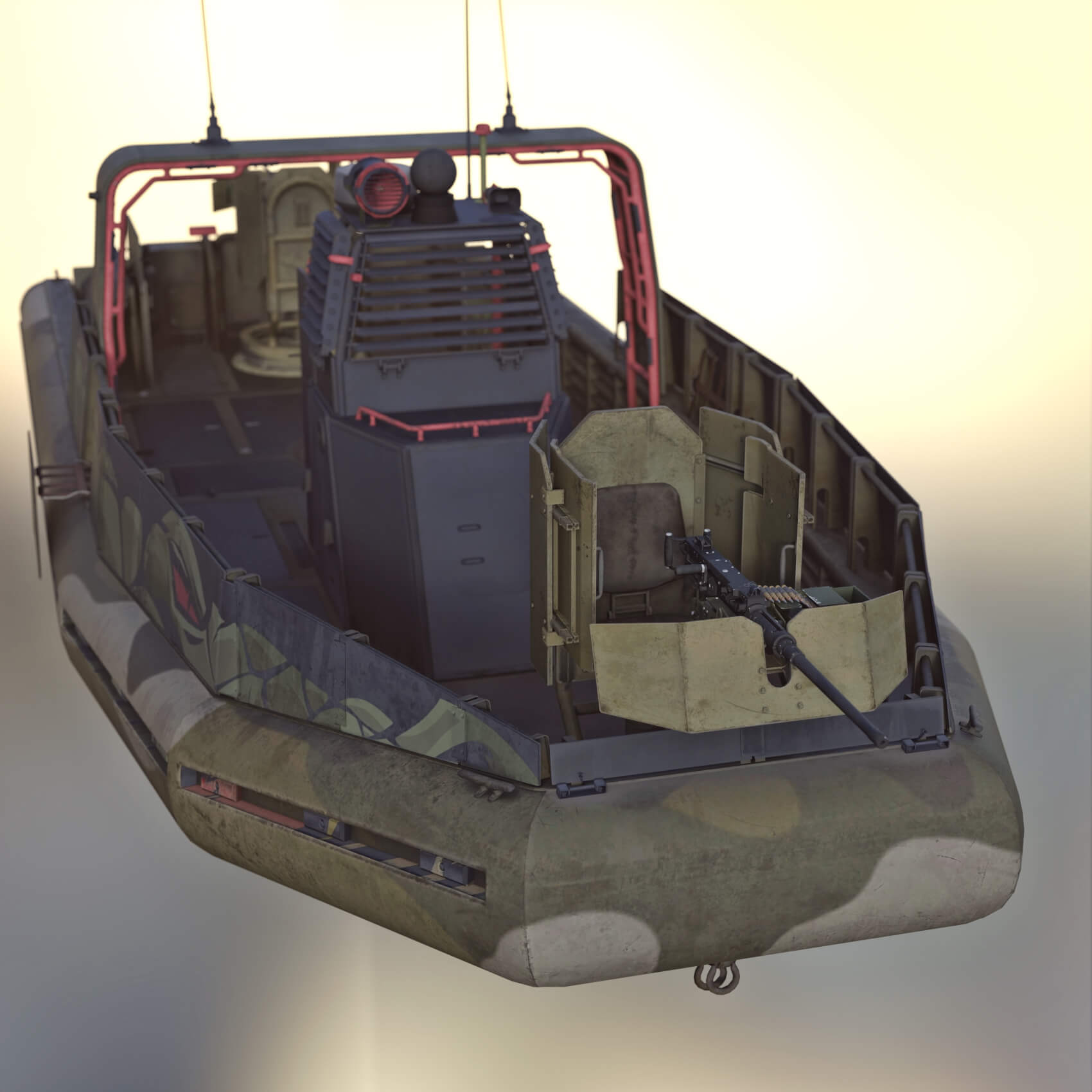 Armored Patrol Boat for DAZ3D - Daz Content by Loriel