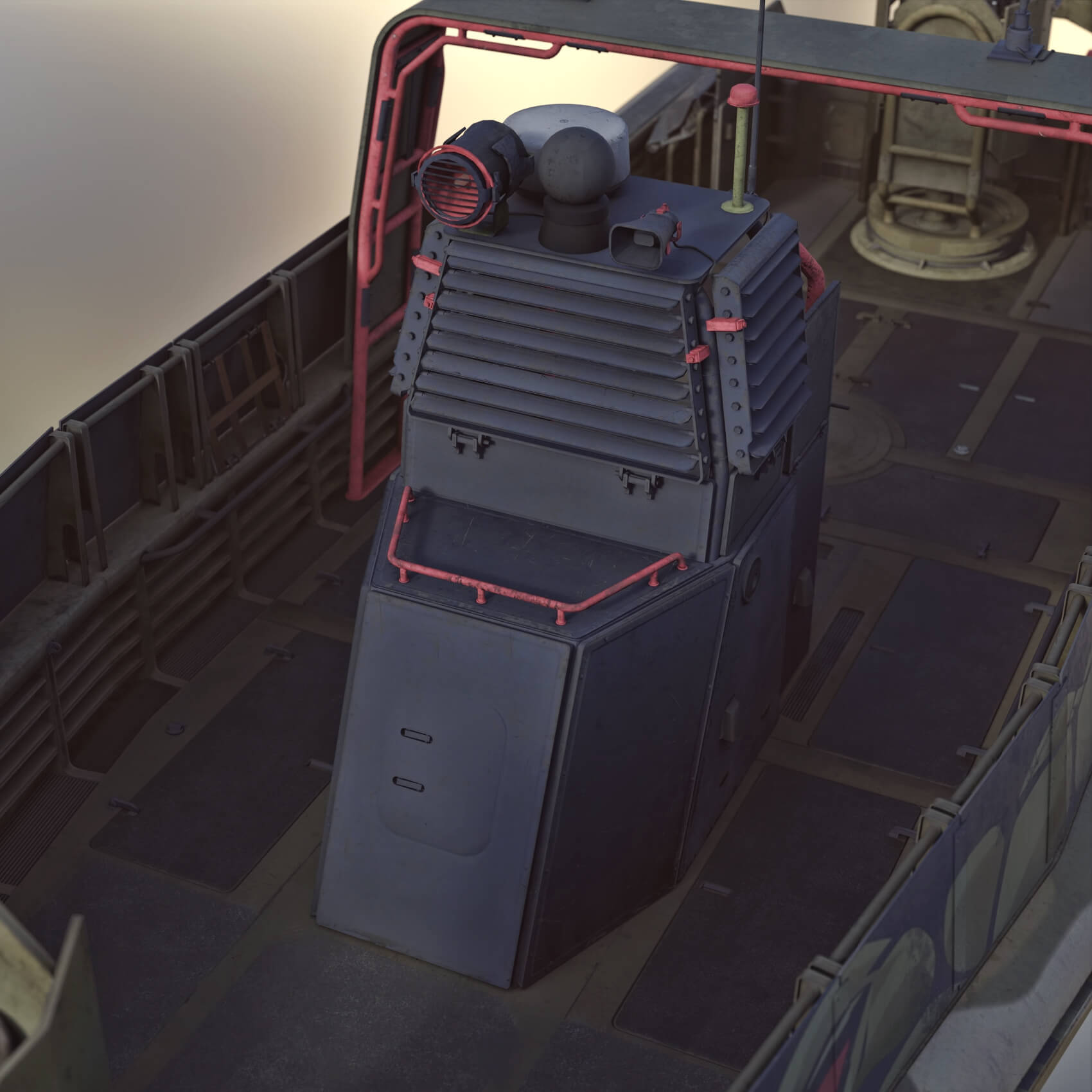 Armored Patrol Boat for DAZ3D - Daz Content by Loriel