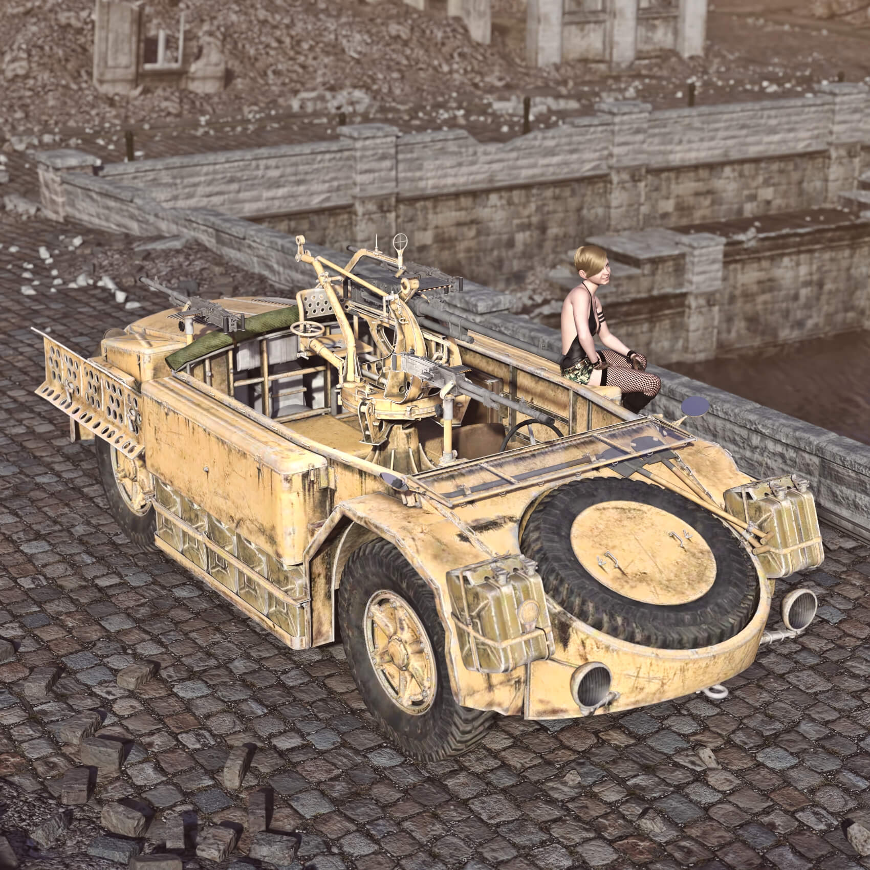 AS 42 Recon Vehicle wt for Daz3D - Daz Content by Loriel