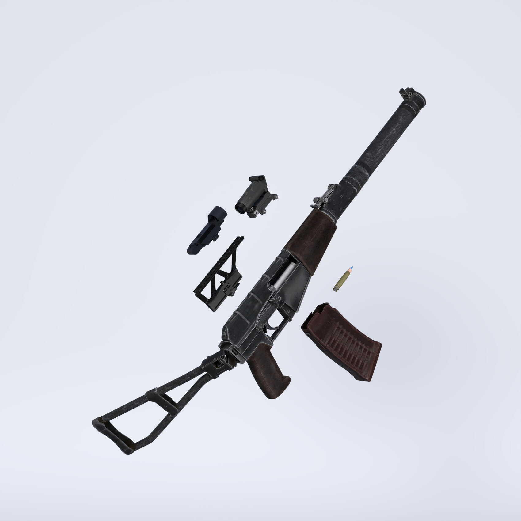 AS Val Assault Rifle for G8F - Daz Content by Loriel