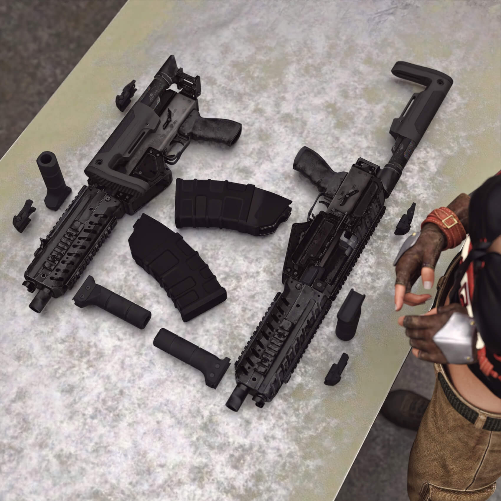 Automatic Shotgun for G8F - Daz Content by Loriel