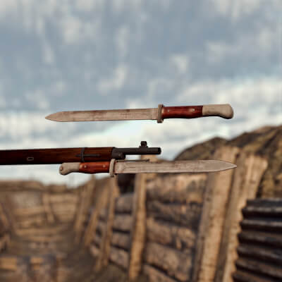 Bayonet K98 for DAZ3D - Daz Content by Loriel