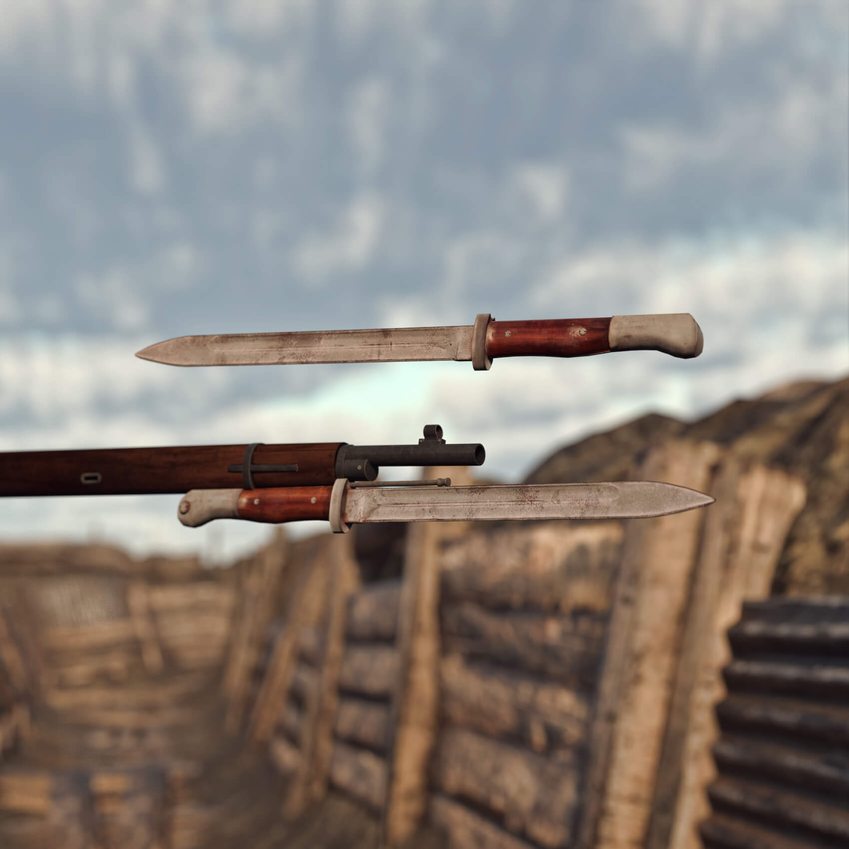 Bayonets Bundle for DAZ3D - Daz Content by Loriel