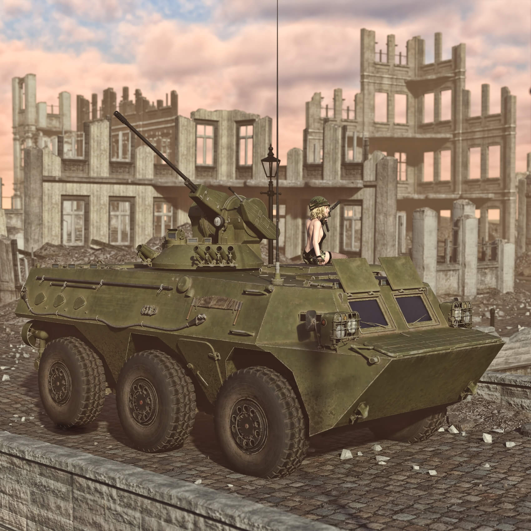 BMP With Gun for DAZ3D - Daz Content by Loriel