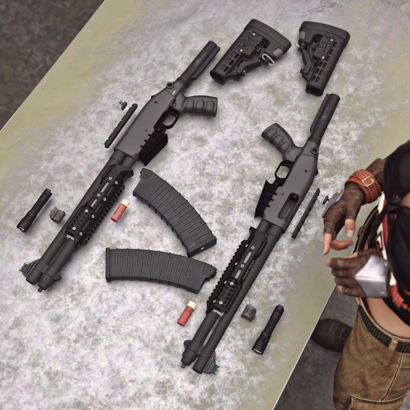 Bryson 890 Shotgun Mw for G8f - Daz Content by Loriel