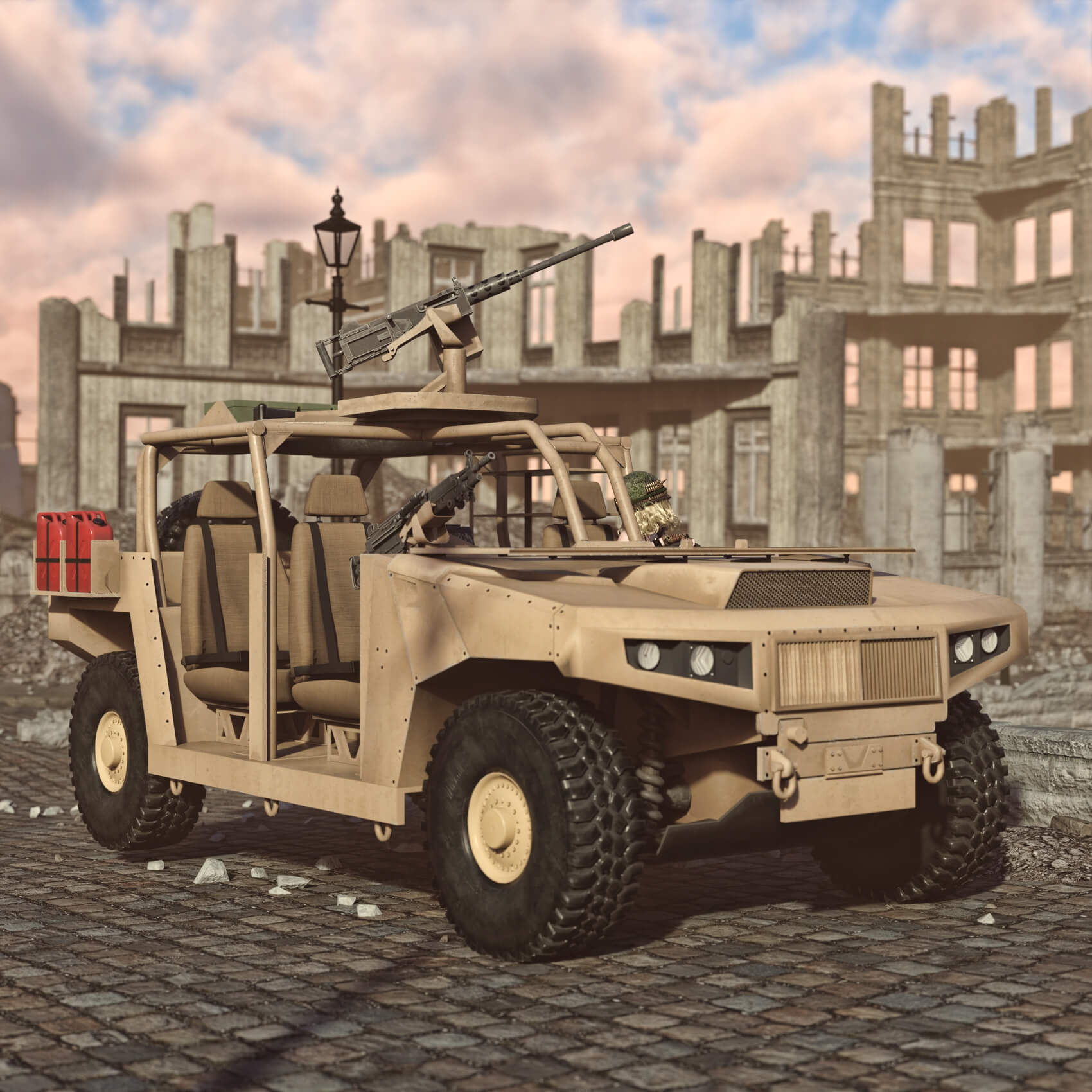Combat Vehicle Arc for DAZ3D - Daz Content by Loriel