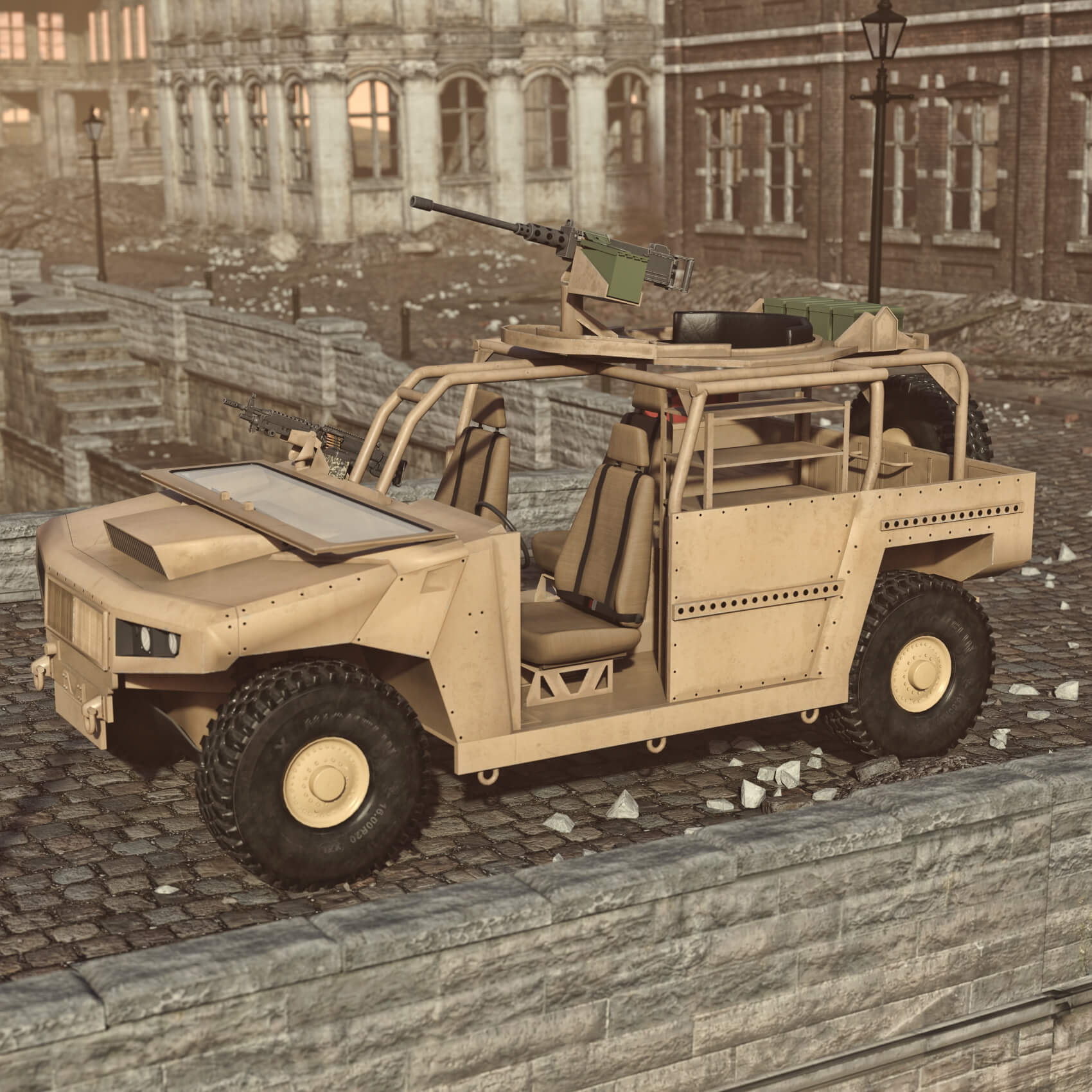 Combat Vehicle Arc for DAZ3D - Daz Content by Loriel