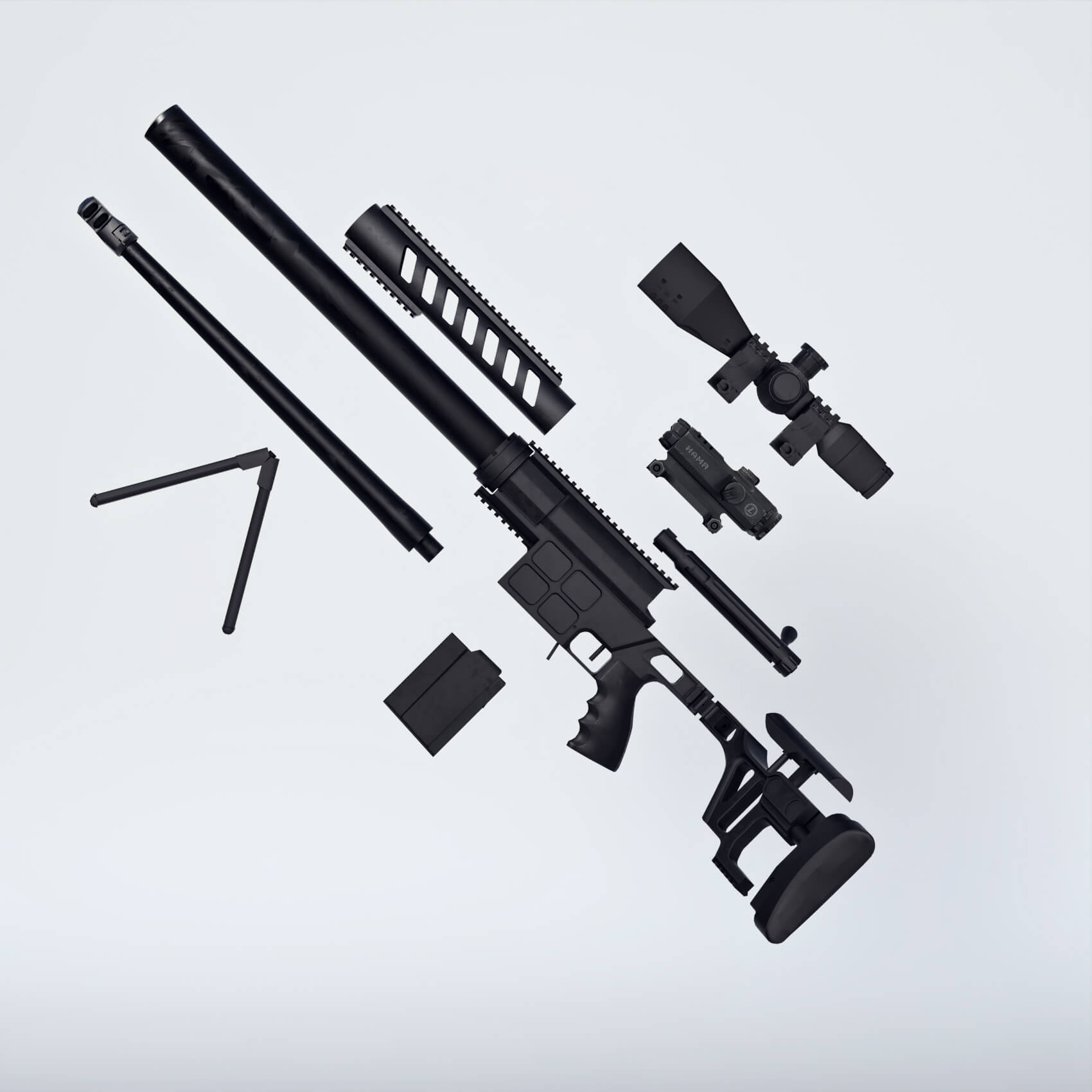 Dvl 10 Rifle (With Variants) for G8F - Daz Content by Loriel