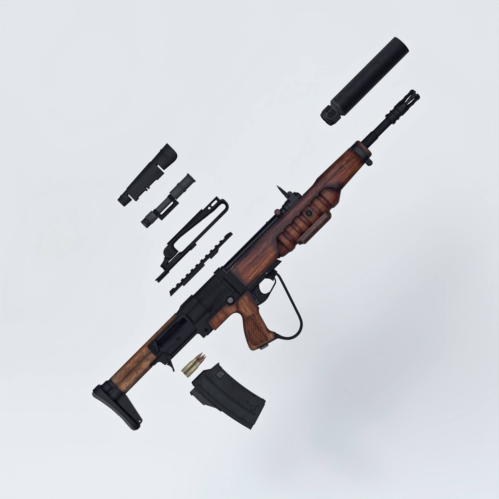 Em 2 CW Rifle for G8F - Daz Content by Loriel