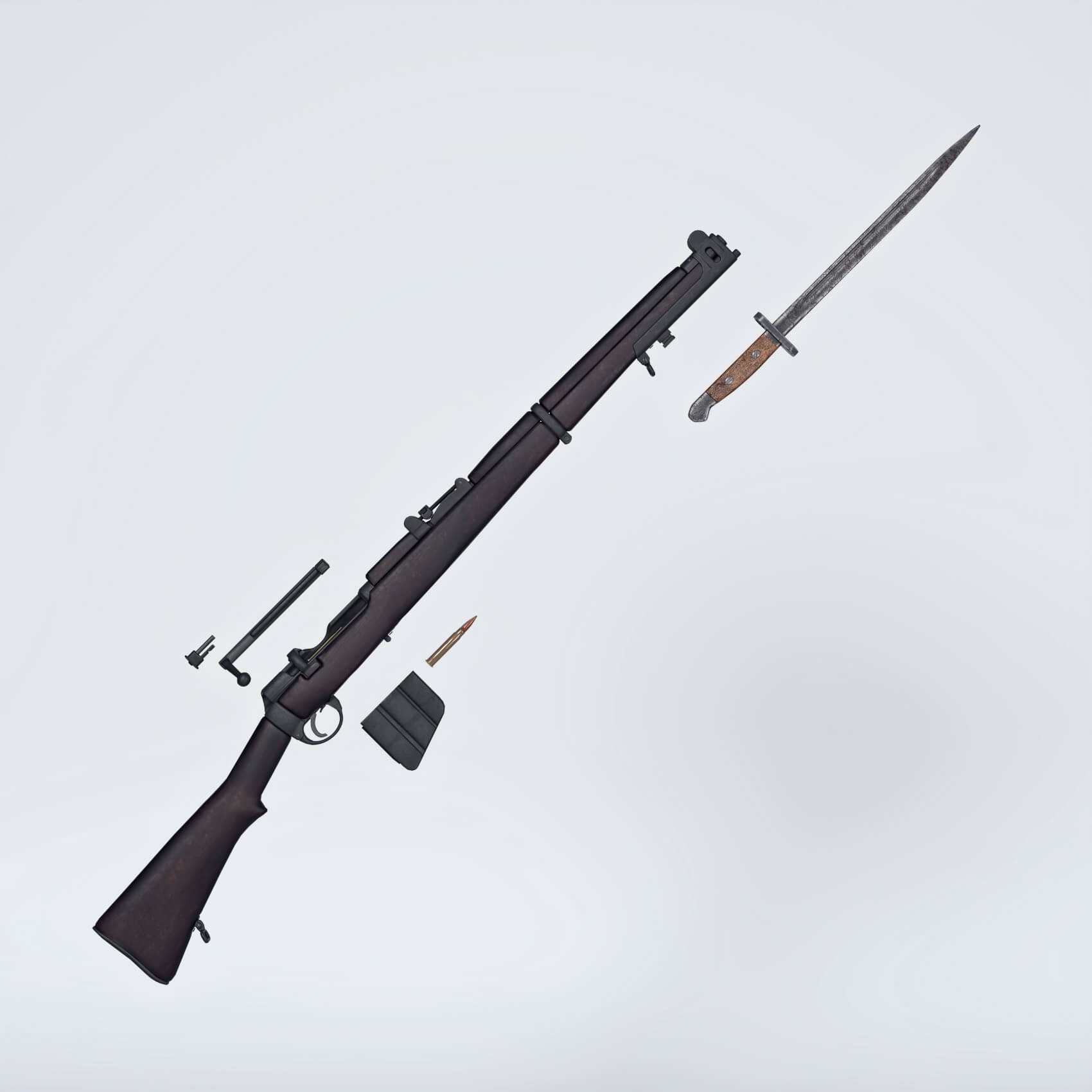 Enfield SMLE Rifle for G8F - Daz Content by Loriel