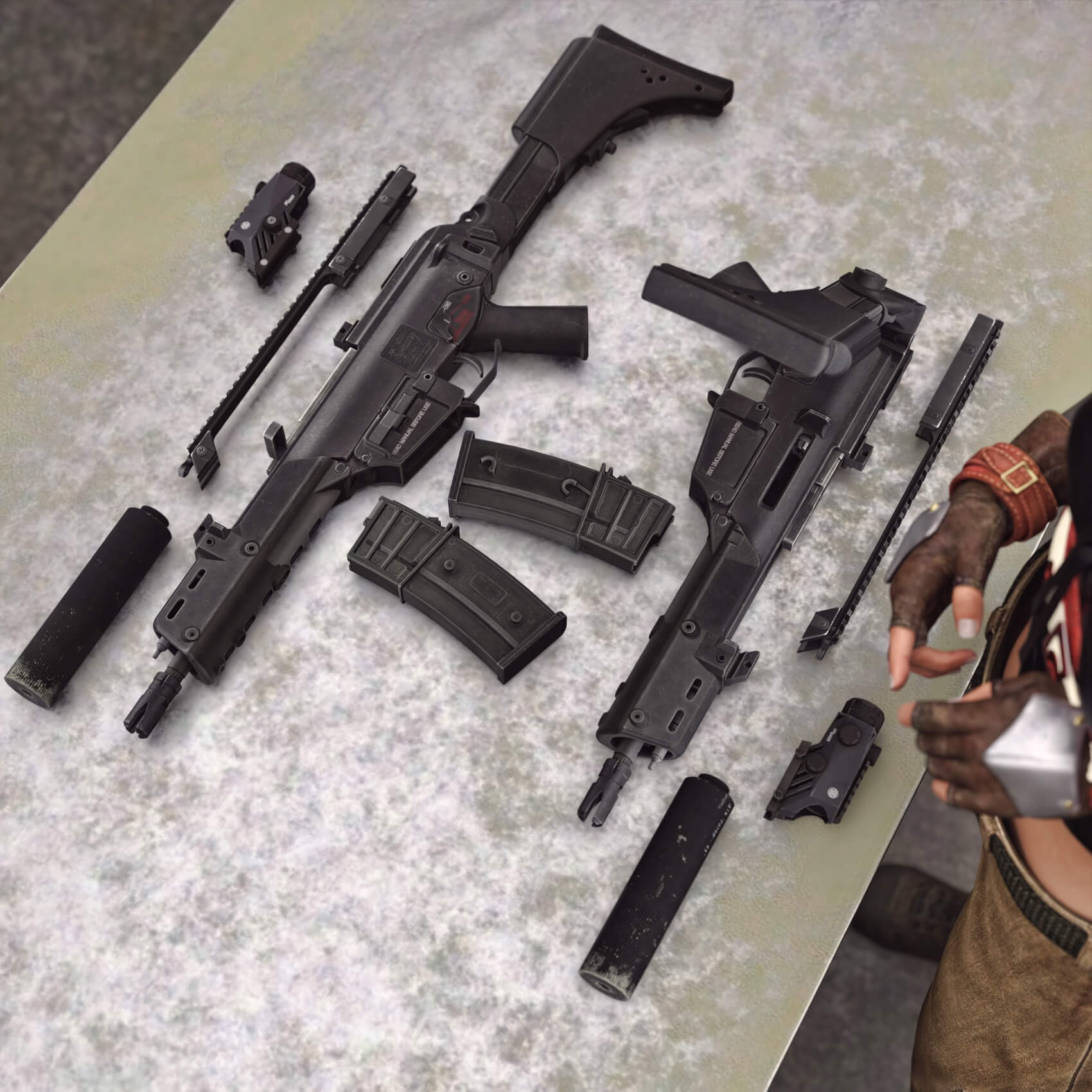 G36 Tactical Assault Rifle TK for G8F - Daz Content by Loriel