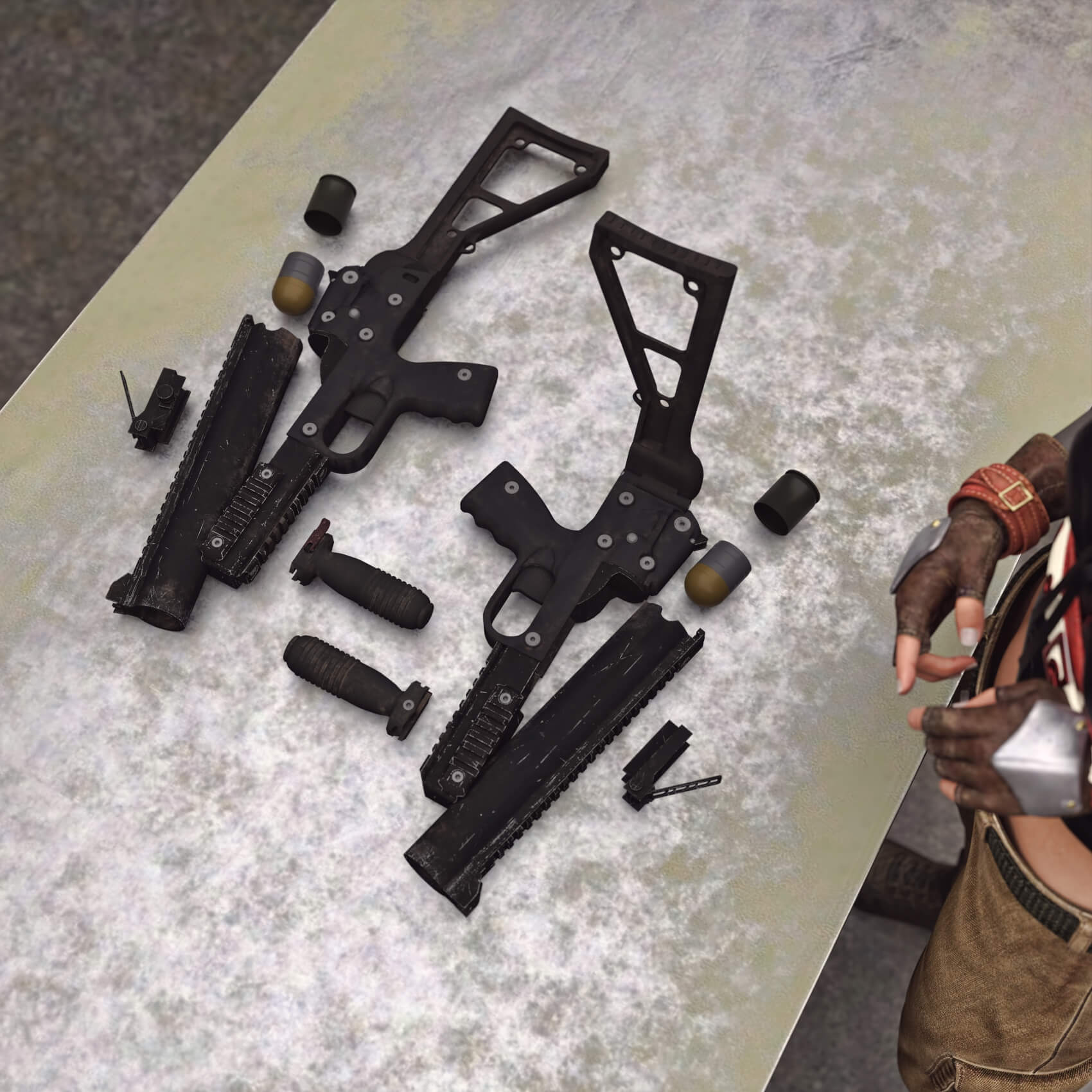 GL 06 Grenade Launcher for G8F - Daz Content by Loriel