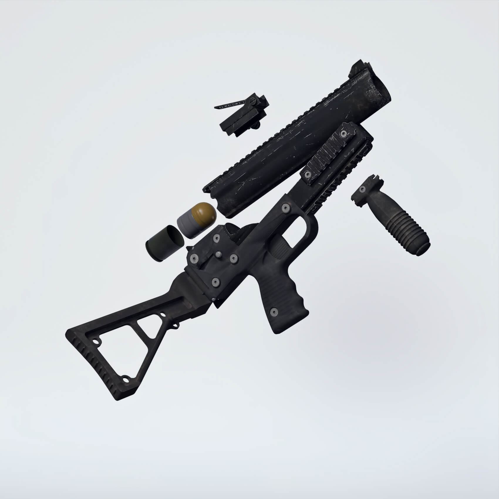 GL 06 Grenade Launcher for G8F - Daz Content by Loriel