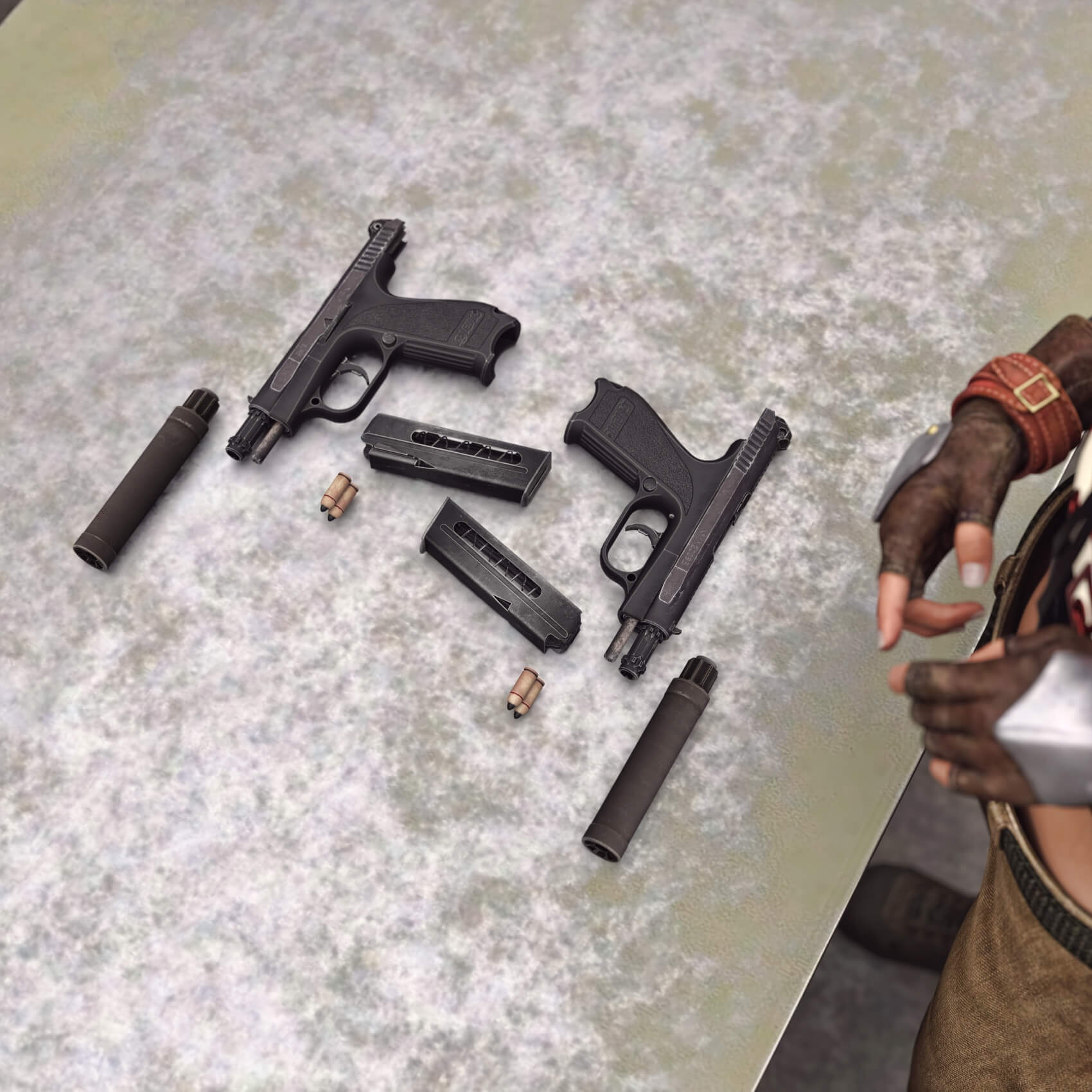 GSH18 Grach Pistol for G8F - Daz Content by Loriel