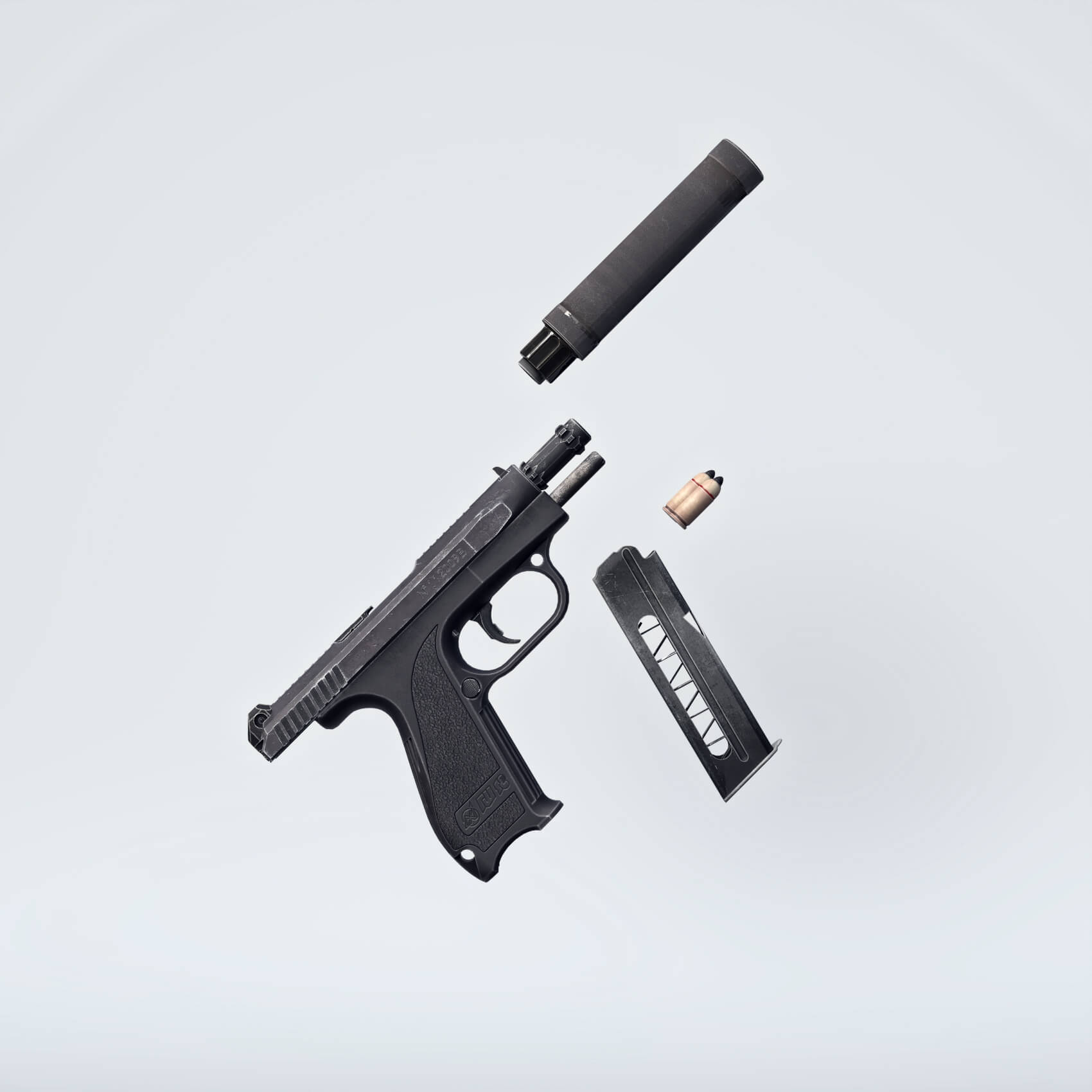 GSH18 Grach Pistol for G8F - Daz Content by Loriel