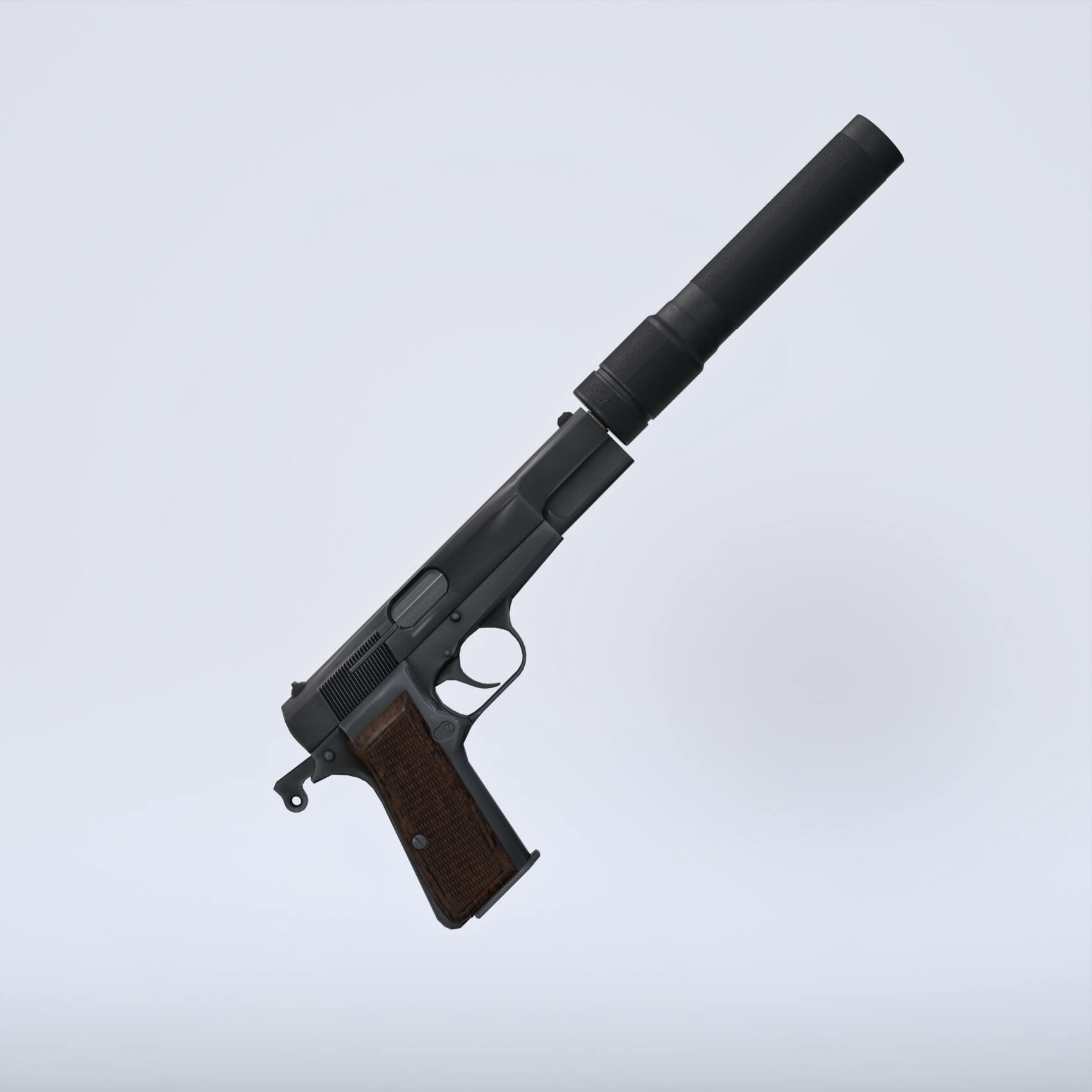 Hi Power Pistol for G8F - Daz Content by Loriel
